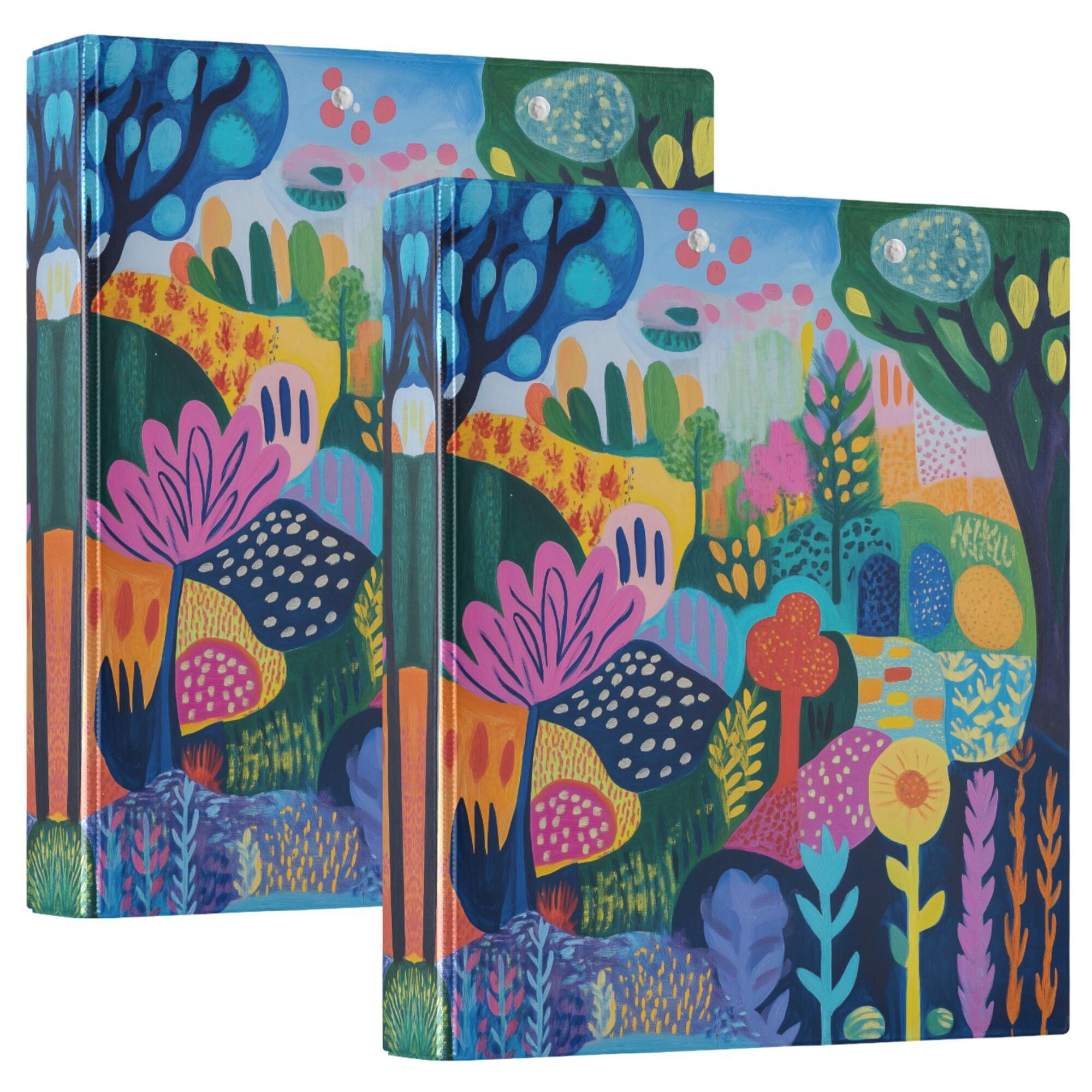 FORMRS 3 Ring Binder 1.5 inch with Pockets Set of 2 Clip Board 200 ...