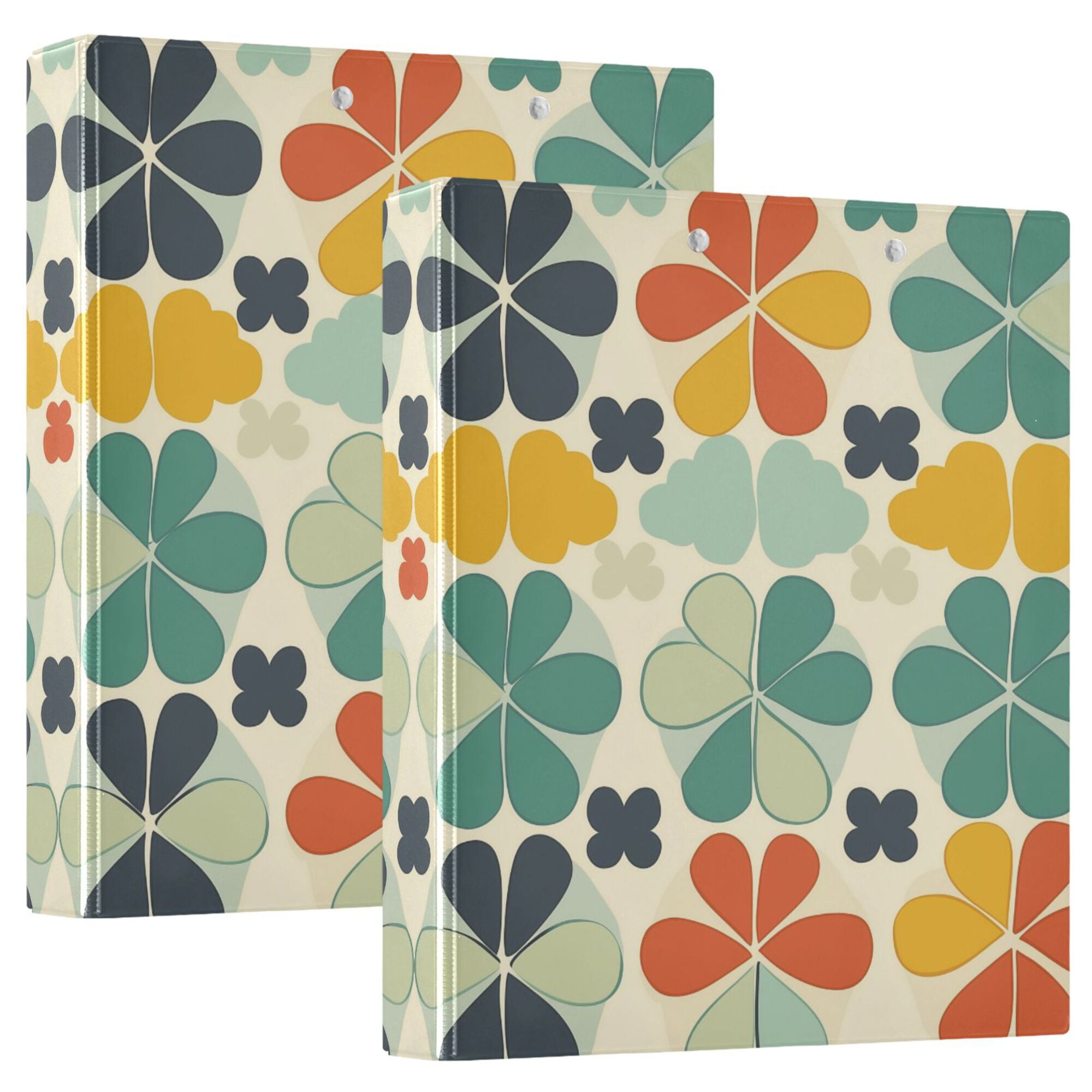 FORMRS 3 Ring Binder 1.5 inch with Pockets Set of 2 Clip Board 200 ...