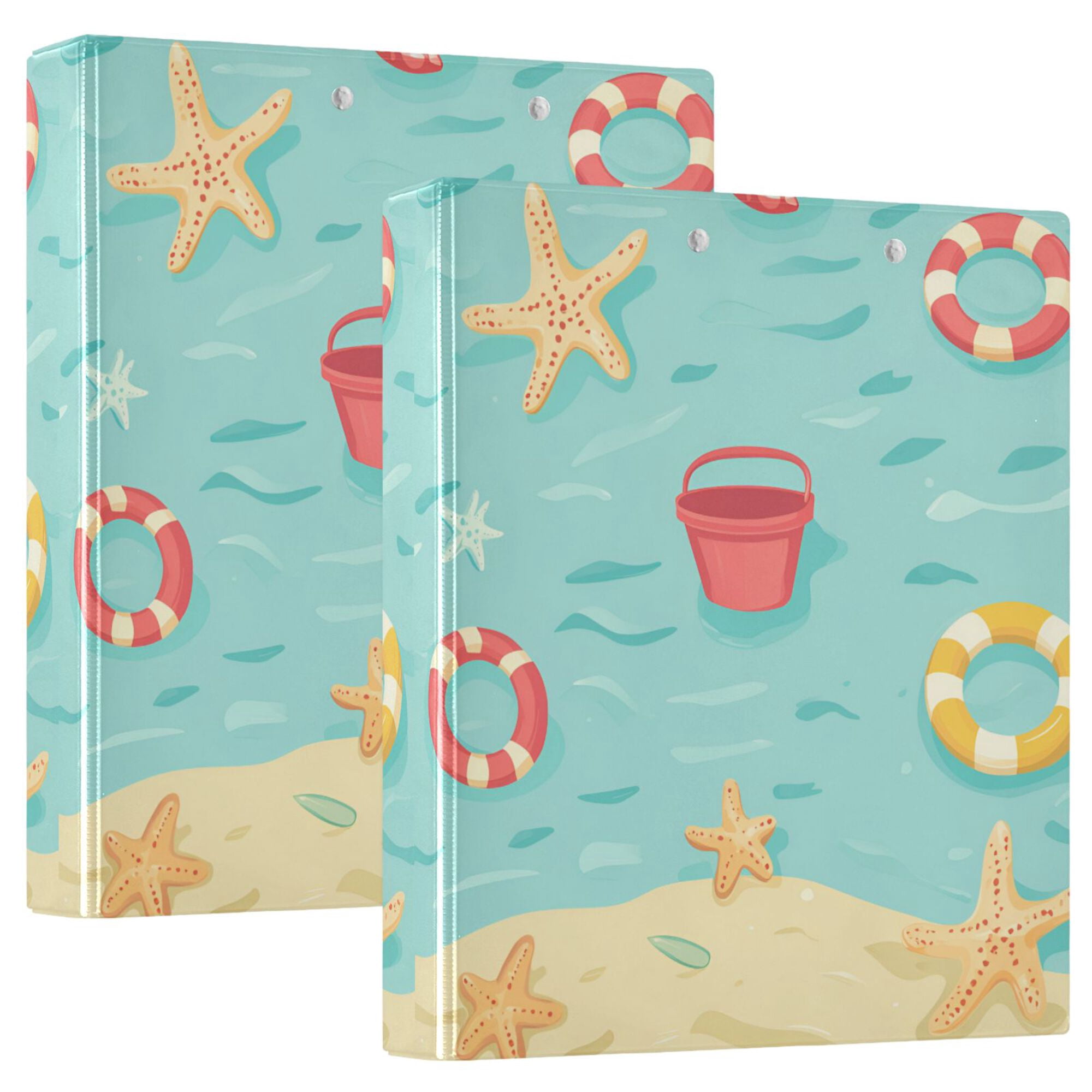 FORMRS 3 Ring Binder 1.5 inch with Pockets Set of 2 Clip Board 200 ...