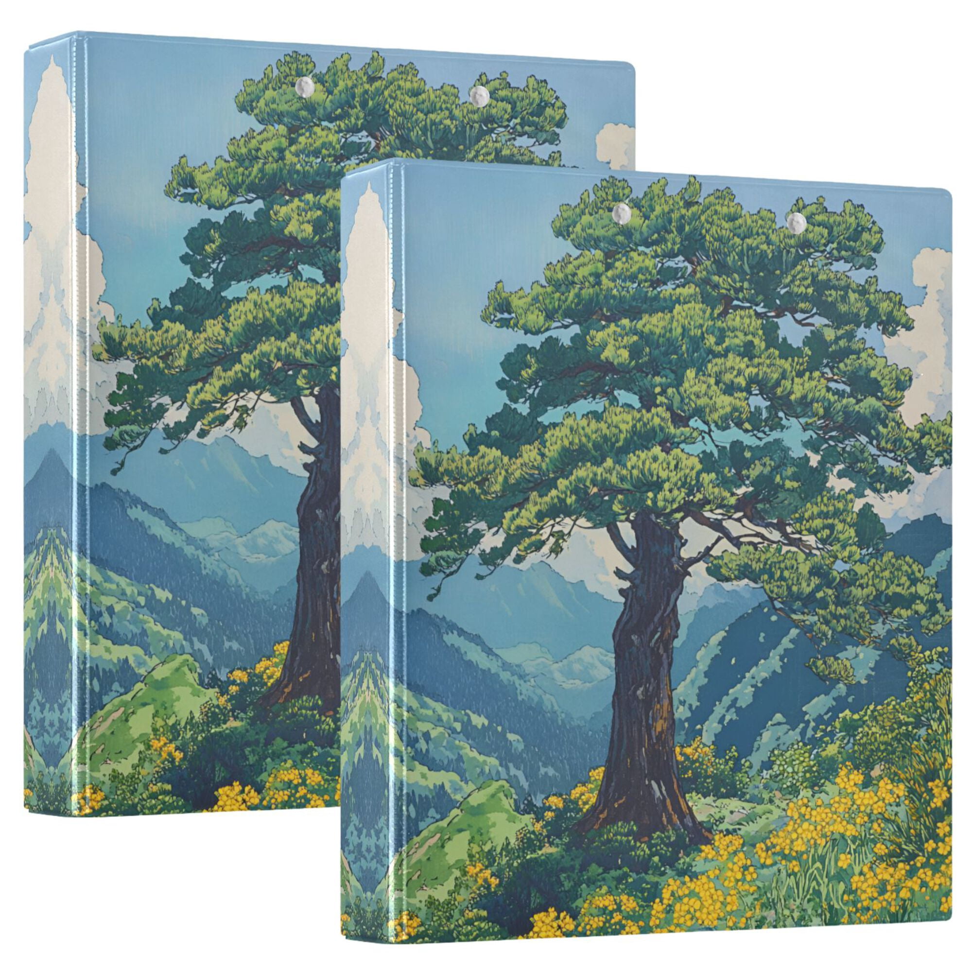 FORMRS 3 Ring Binder 1.5 inch with Pockets Set of 2 Clip Board 200 ...