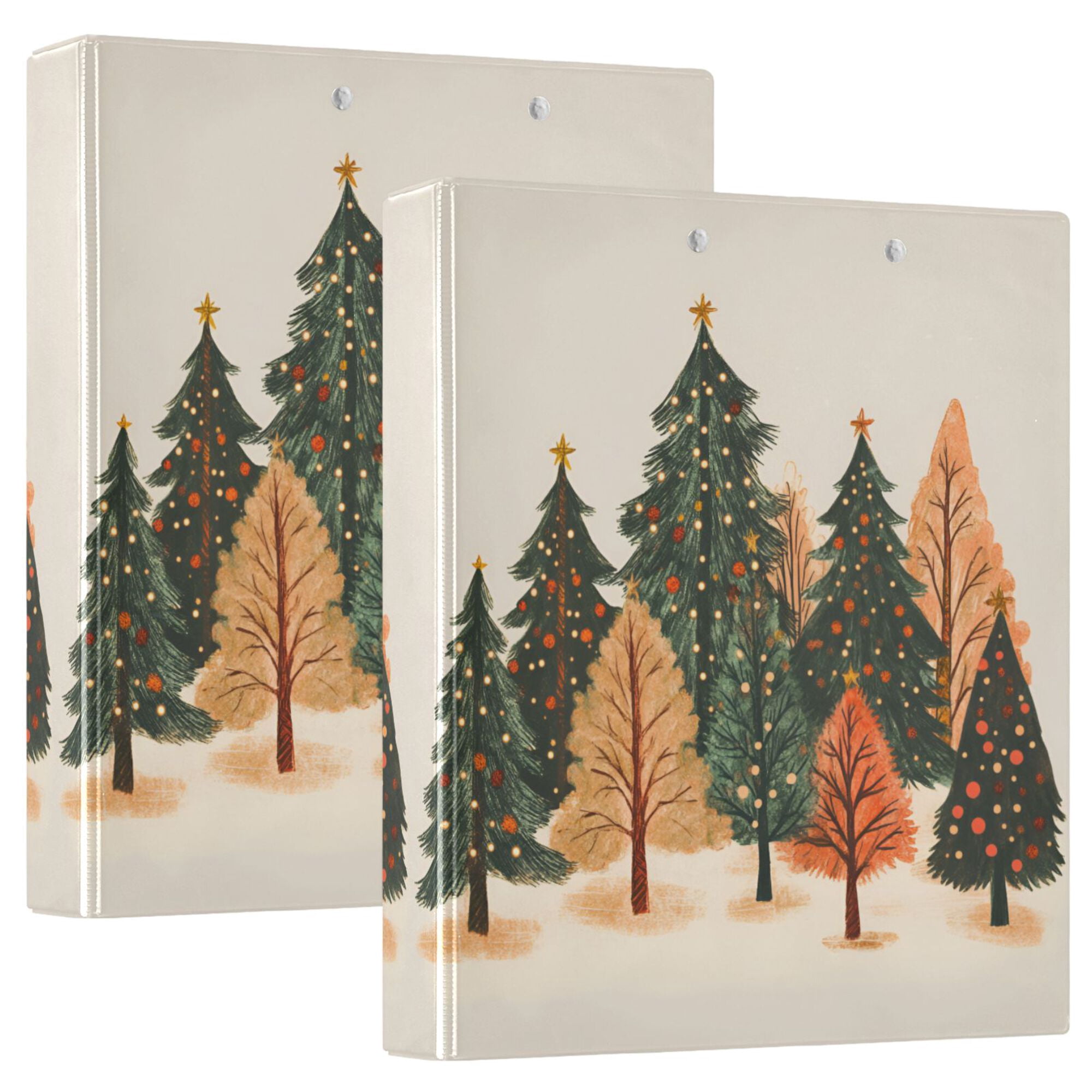 FORMRS 3 Ring Binder 1.5 inch with Pockets Set of 2 Clip Board 200 ...