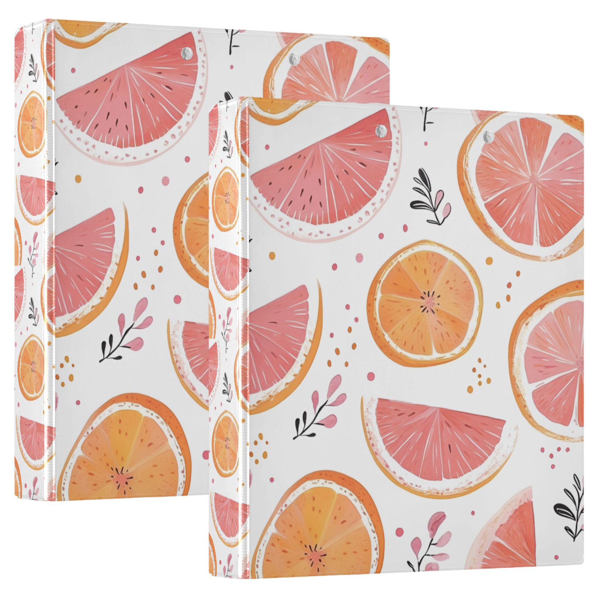 FORMRS 3 Ring Binder 1.5 inch with Pockets Set of 2 Clip Board 200 ...