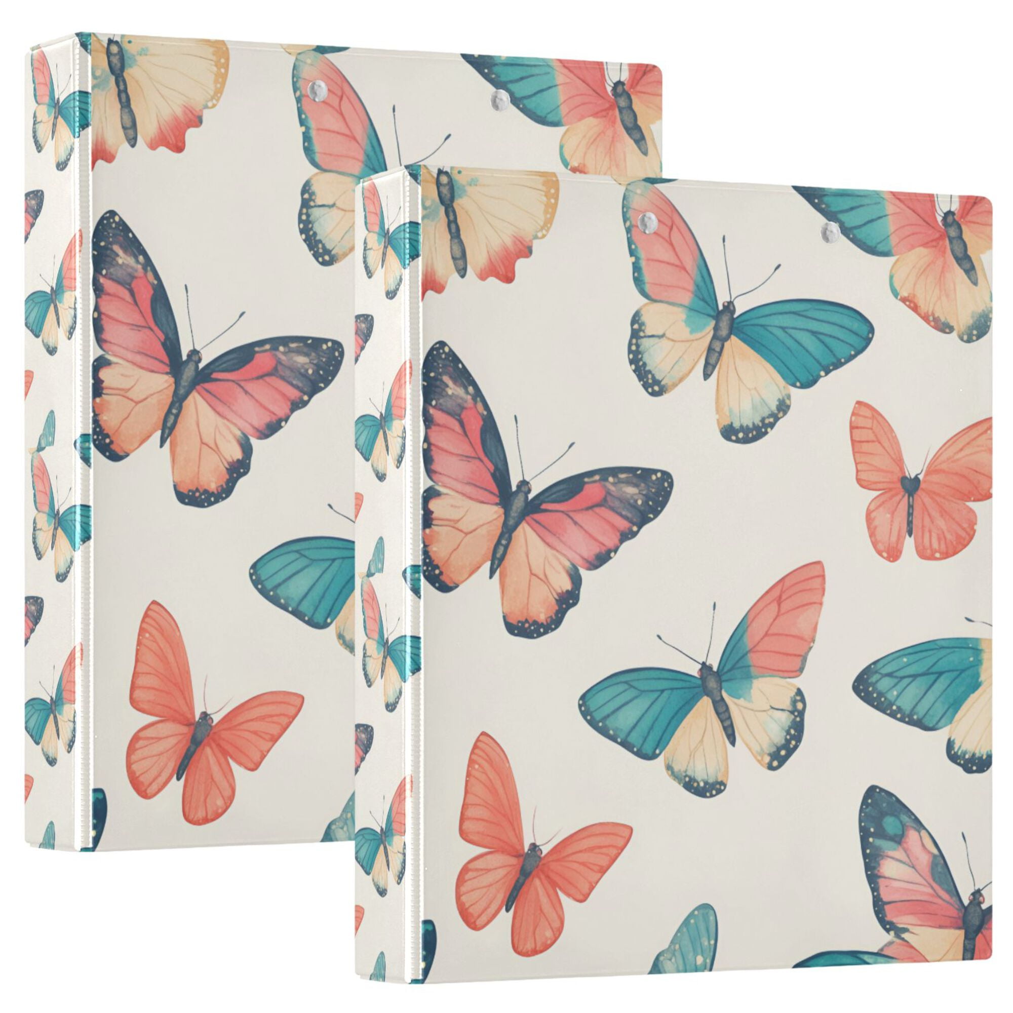 FORMRS 3 Ring Binder 1.5 inch with Pockets Set of 2 Clip Board 200 ...