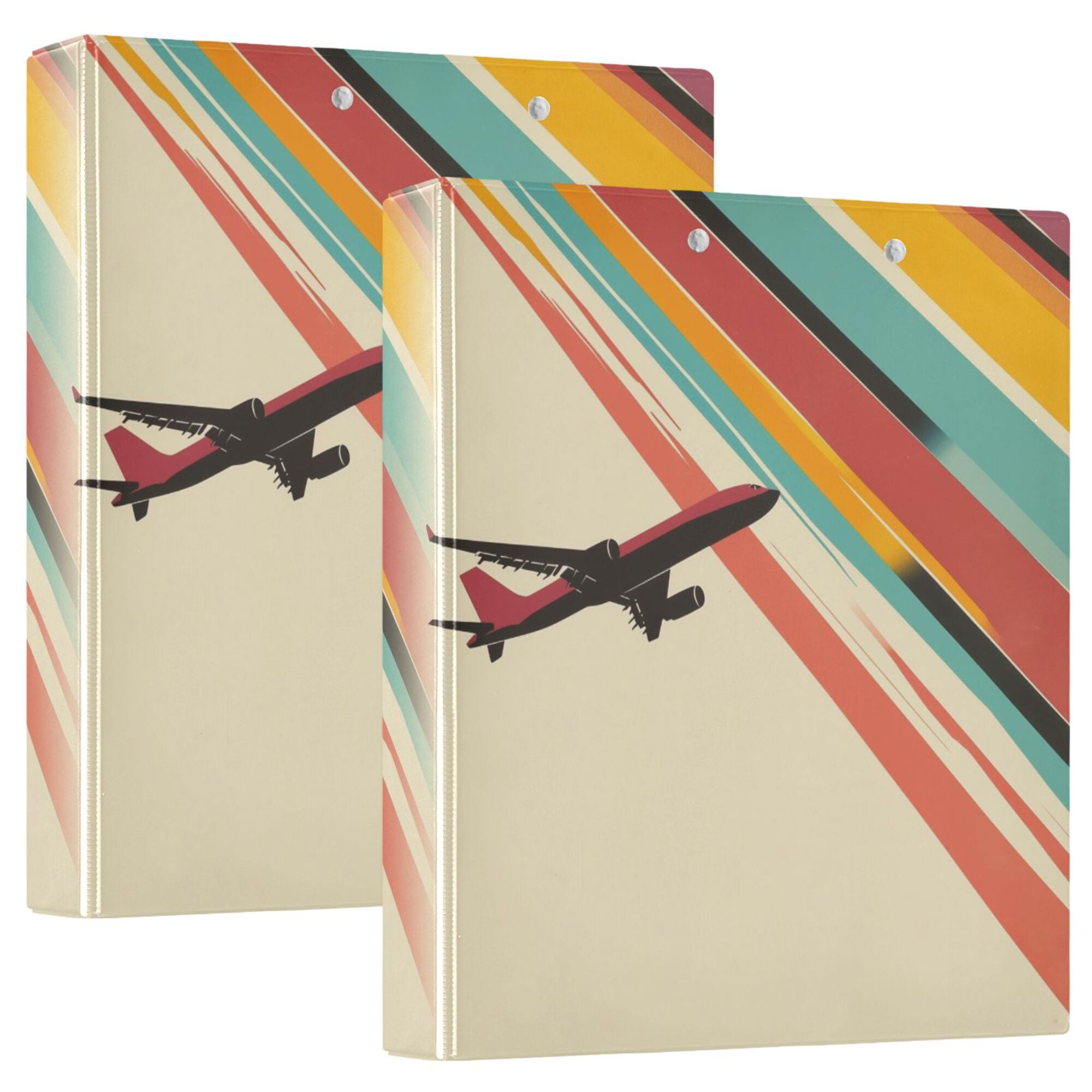 FORMRS 3 Ring Binder 1.5 inch with Pockets Set of 2 Clip Board 200 ...