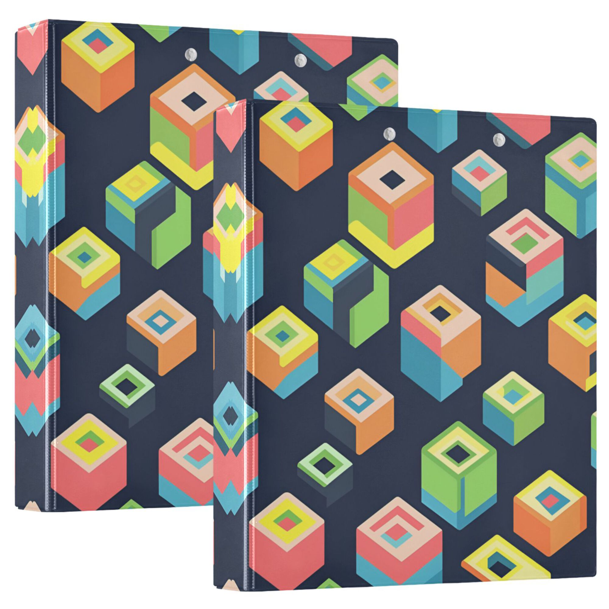 FORMRS 3 Ring Binder 1.5 inch with Pockets Set of 2 Clip Board 200 ...