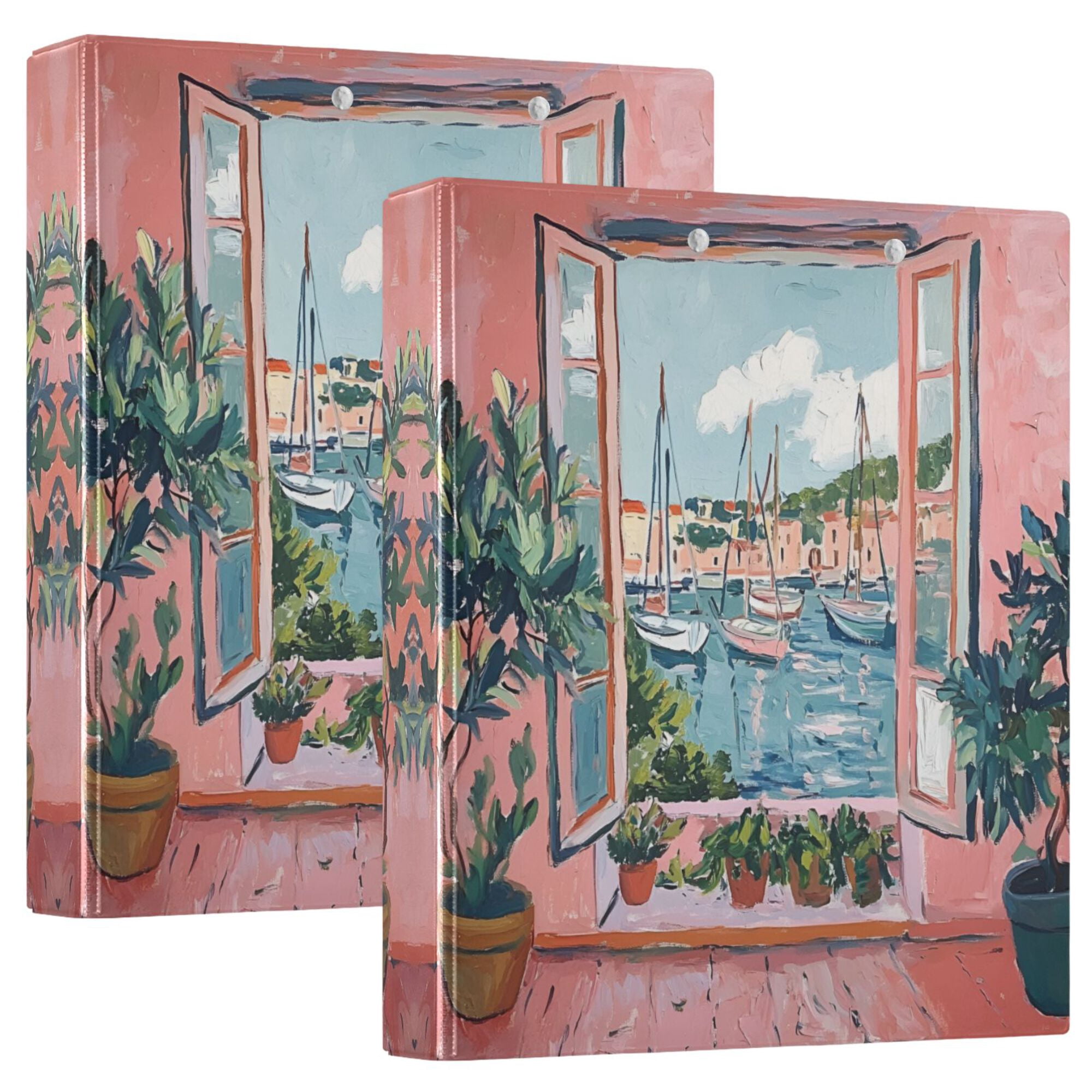 FORMRS 3 Ring Binder 1.5 inch with Pockets Set of 2 Clip Board 200 ...