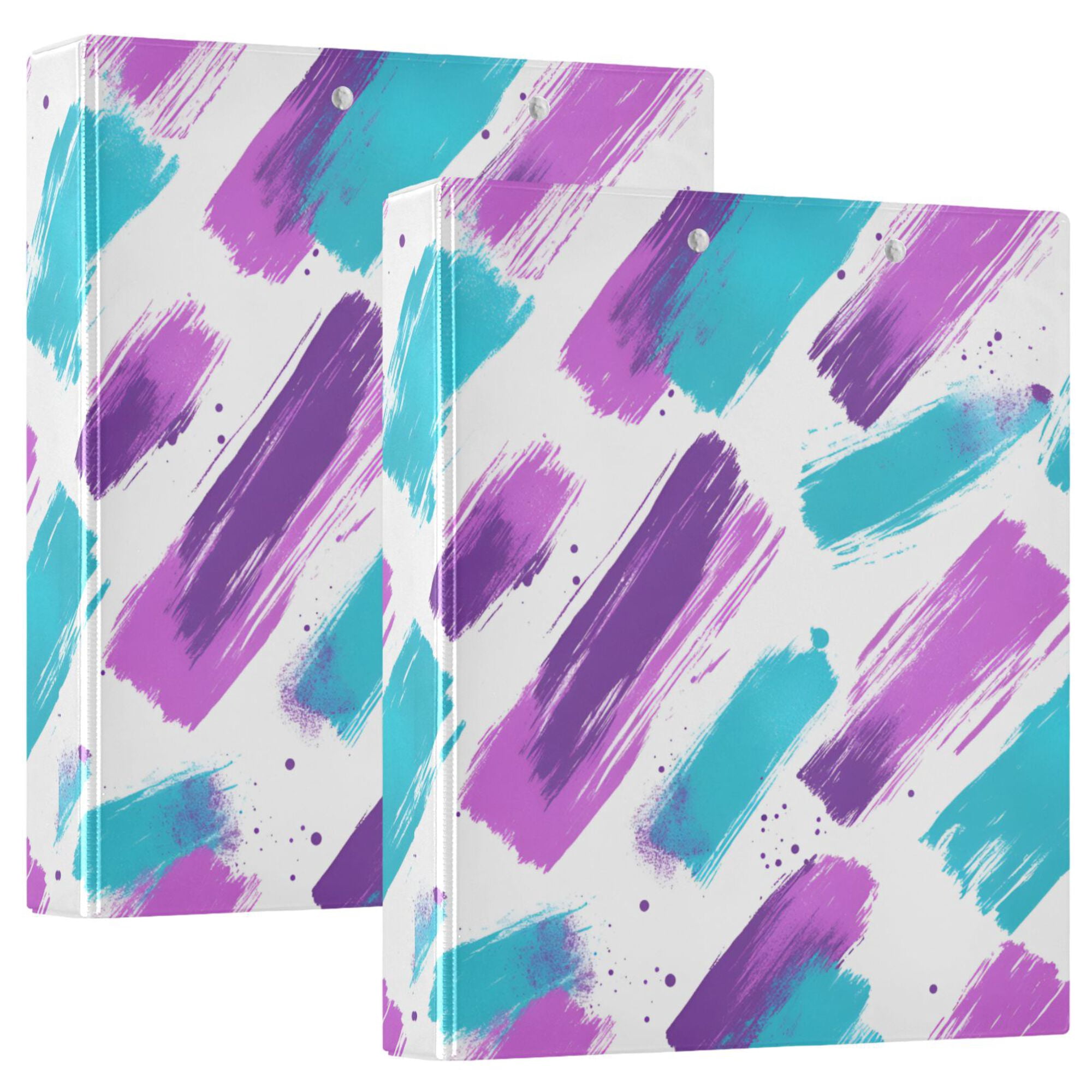 FORMRS 3 Ring Binder 1.5 inch with Pockets Set of 2 Clip Board 200 ...