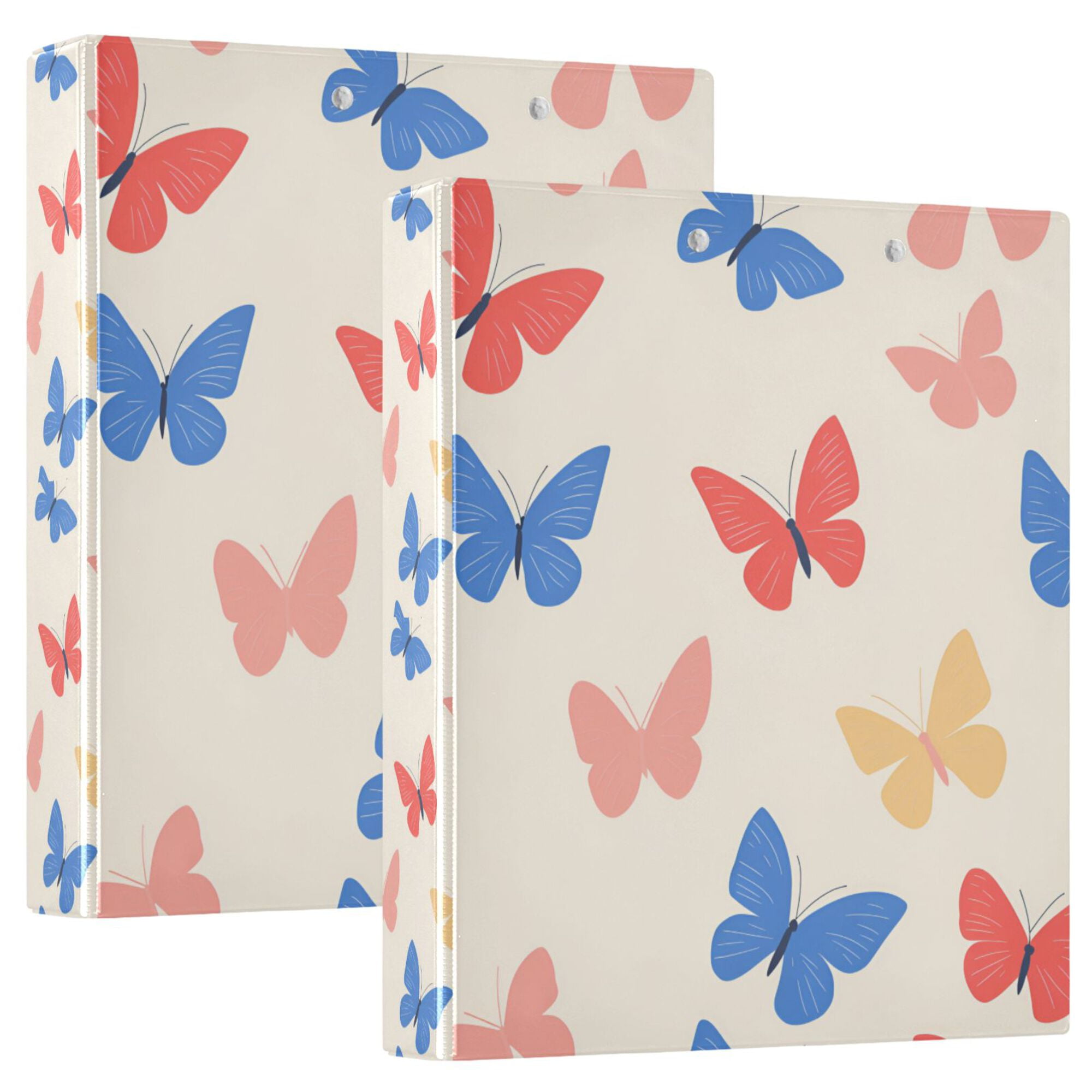 FORMRS 3 Ring Binder 1.5 inch with Pockets Set of 2 Clip Board 200 ...