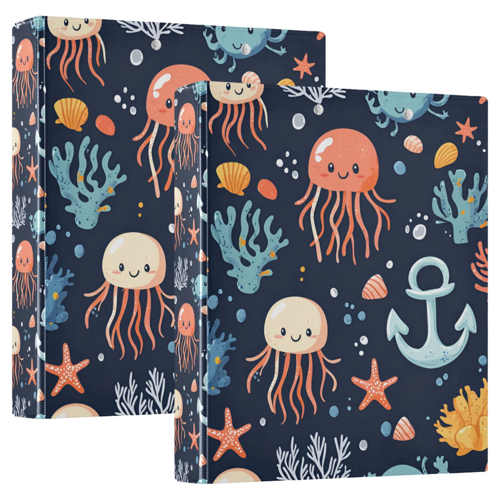 FORMRS 3 Ring Binder 1.5 inch with Pockets Set of 2 Clip Board 200 ...