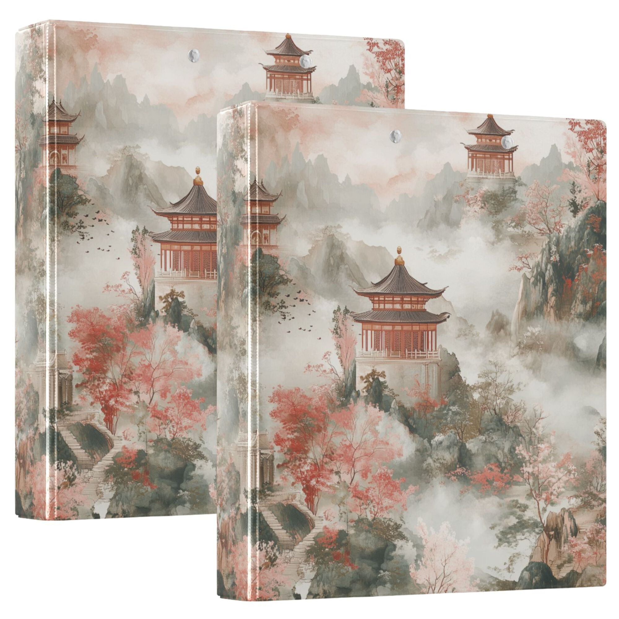 FORMRS 3 Ring Binder 1.5 inch with Pockets Set of 2 Clip Board 200 ...