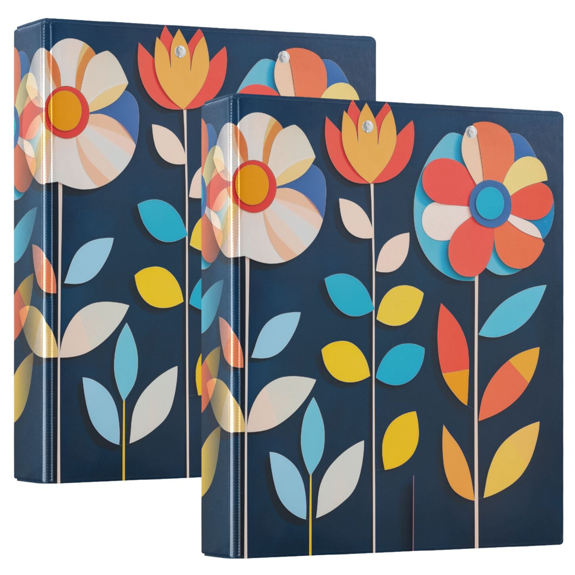FORMRS 3 Ring Binder 1.5 inch with Pockets Set of 2 Clip Board 200 ...