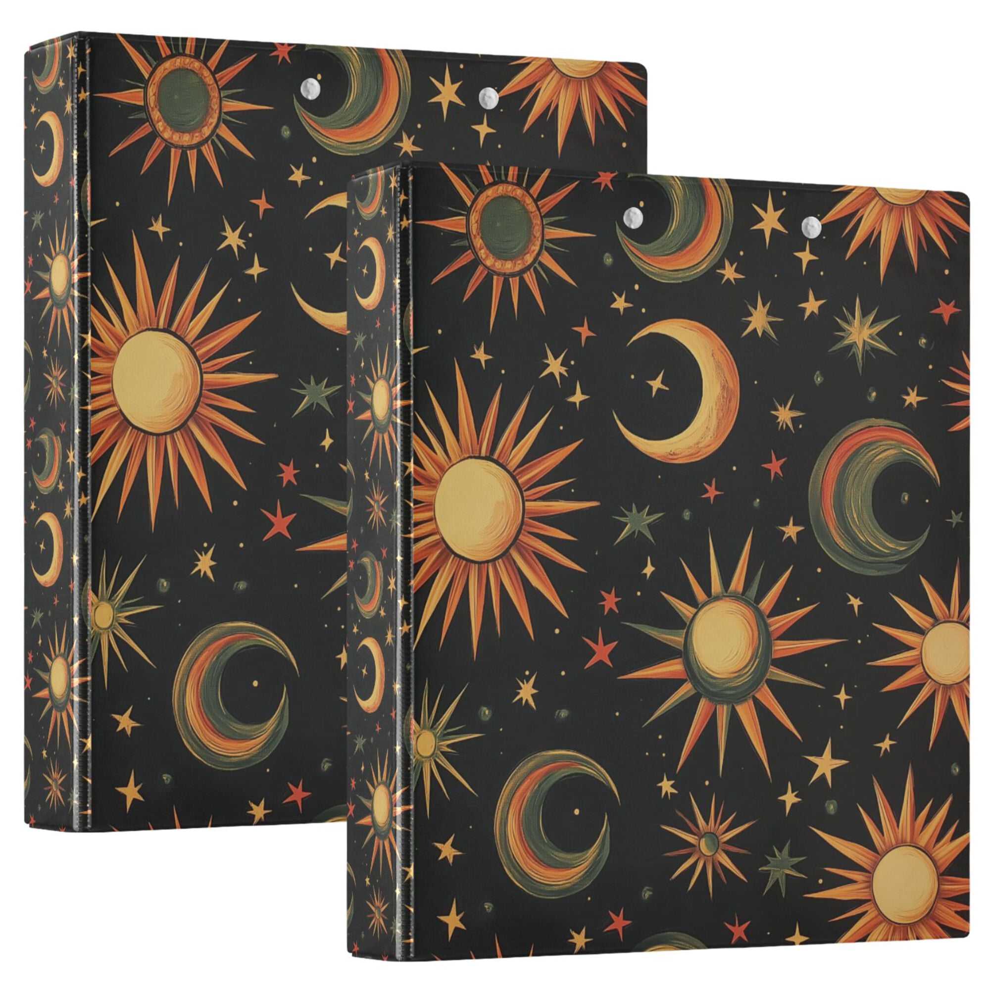 FORMRS 3 Ring Binder 1.5 inch with Pockets Set of 2 Clip Board 200 ...