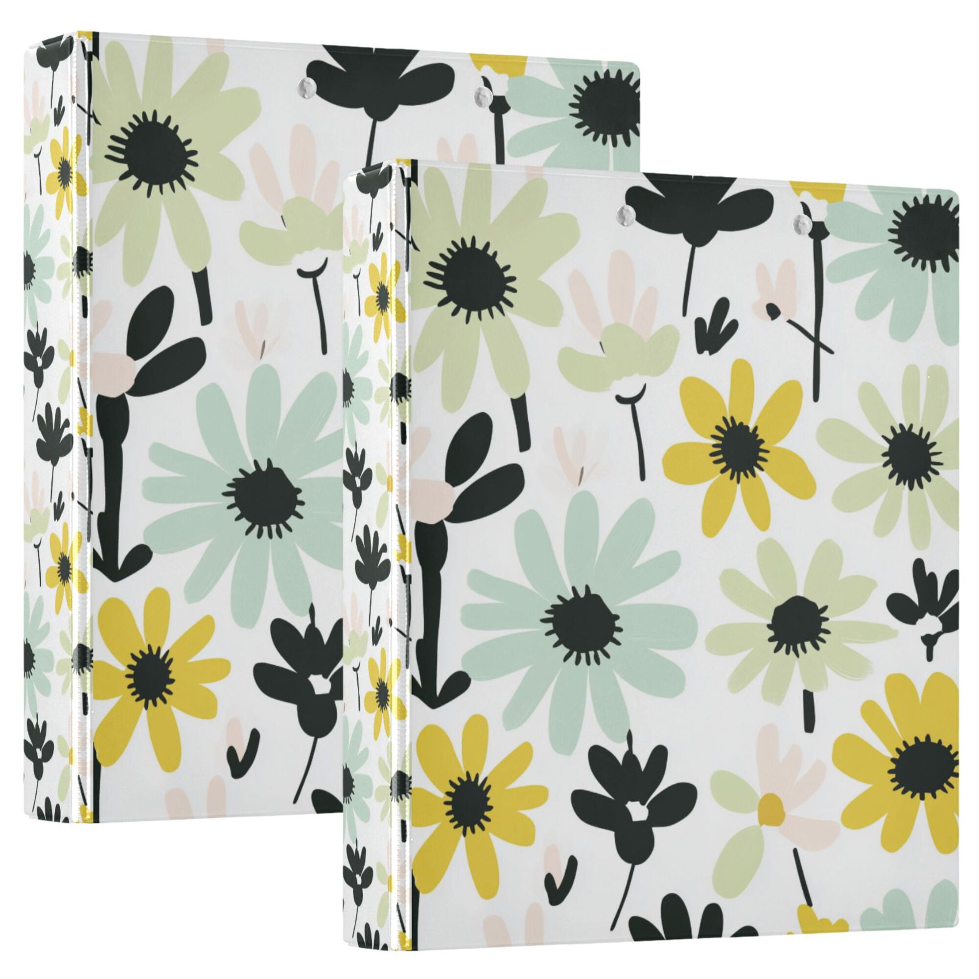 FORMRS 3 Ring Binder 1.5 inch with Pockets Set of 2 Clip Board 200 ...