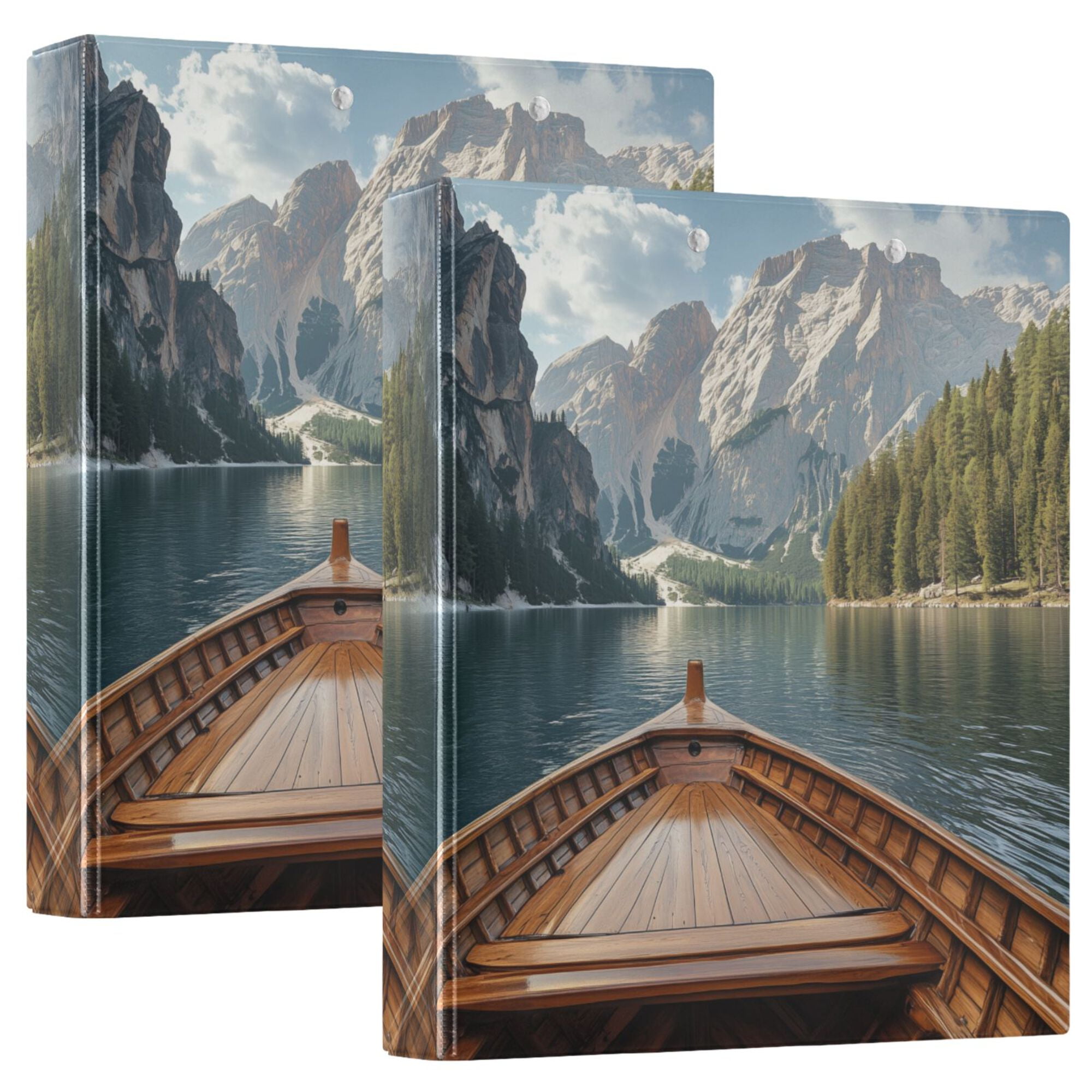 FORMRS 3 Ring Binder 1.5 inch with Pockets Set of 2 Clip Board 200 ...