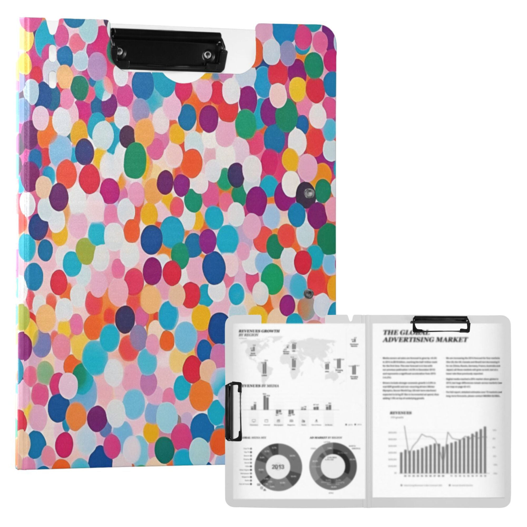 FORMRS A4 Clipboard Folder with Pen Holder Horizontal Foldable School ...