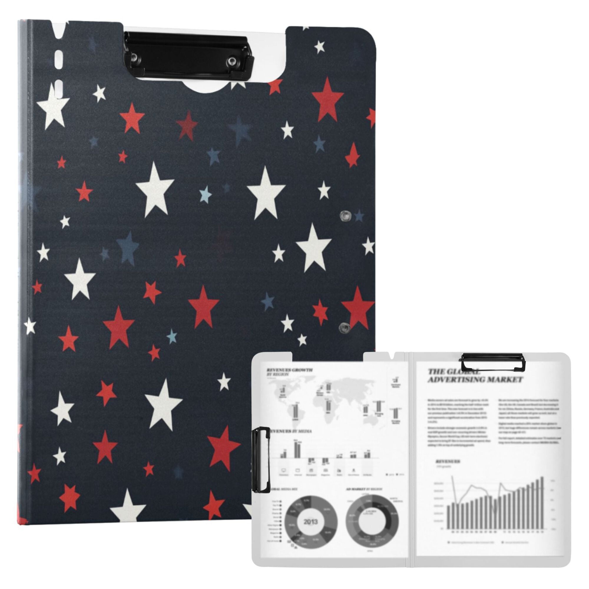 FORMRS A4 Clipboard Folder with Pen Holder Horizontal Foldable School ...