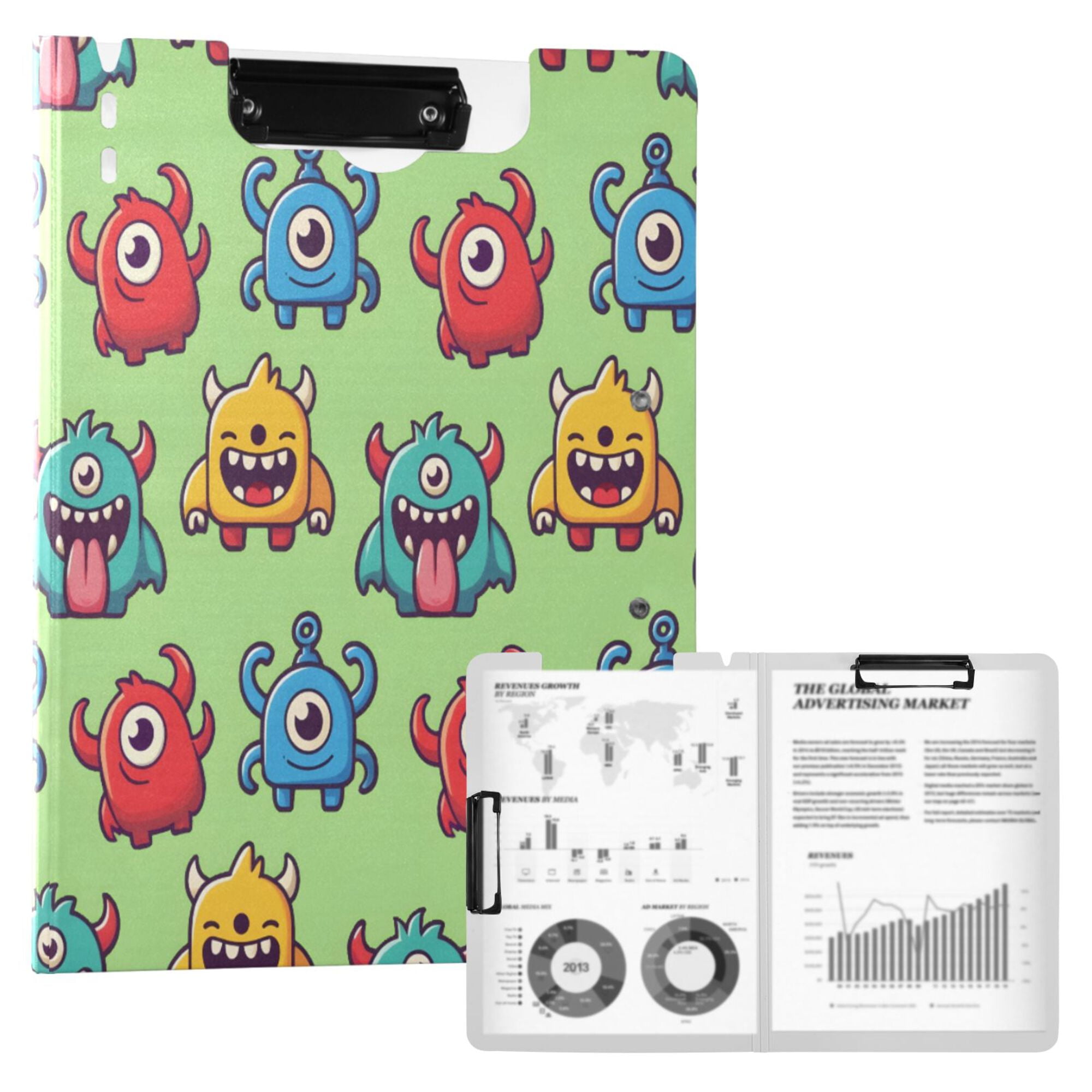 FORMRS A4 Clipboard Folder with Pen Holder Horizontal Foldable School ...