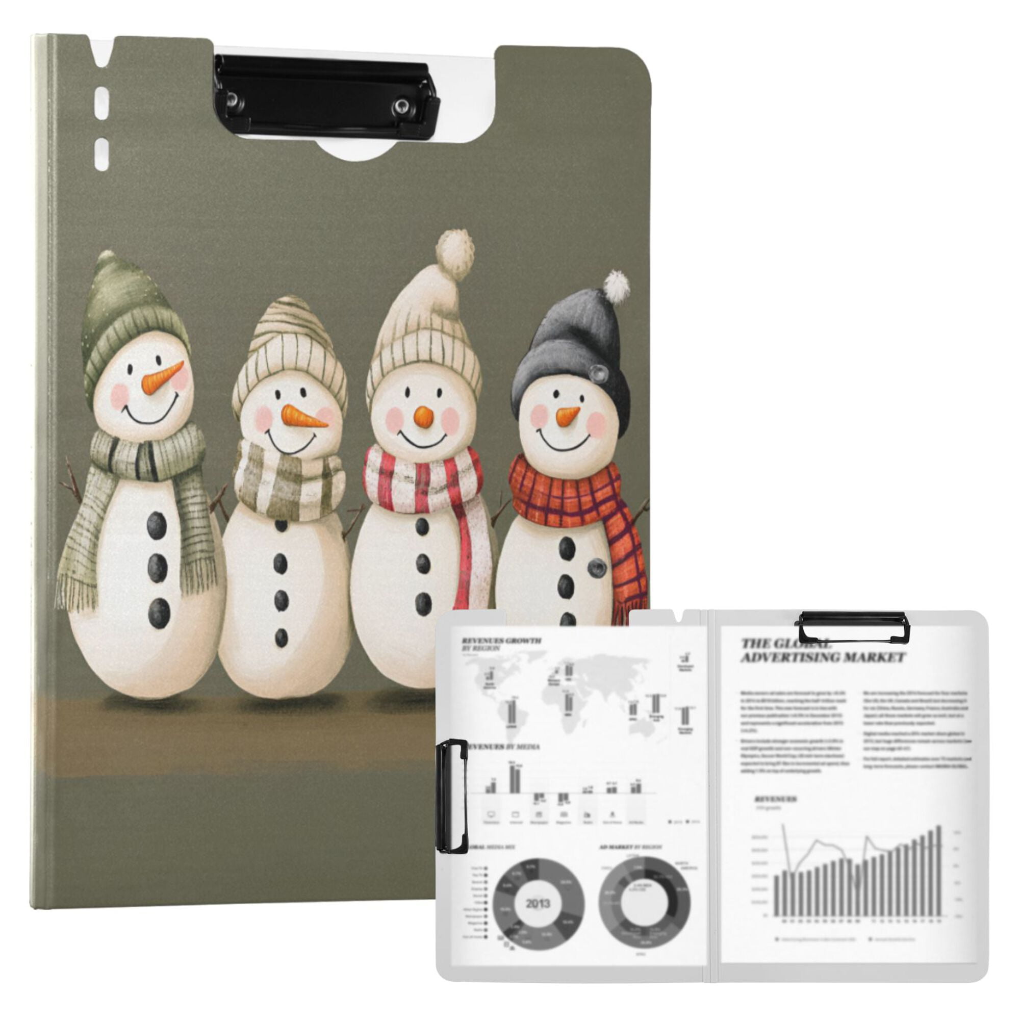 FORMRS A4 Clipboard Folder with Pen Holder Horizontal Foldable School ...