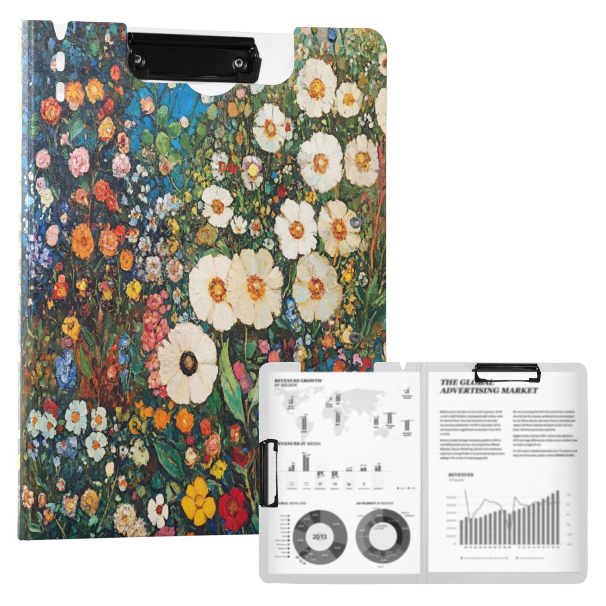 FORMRS A4 Clipboard Folder with Pen Holder Horizontal Foldable School ...