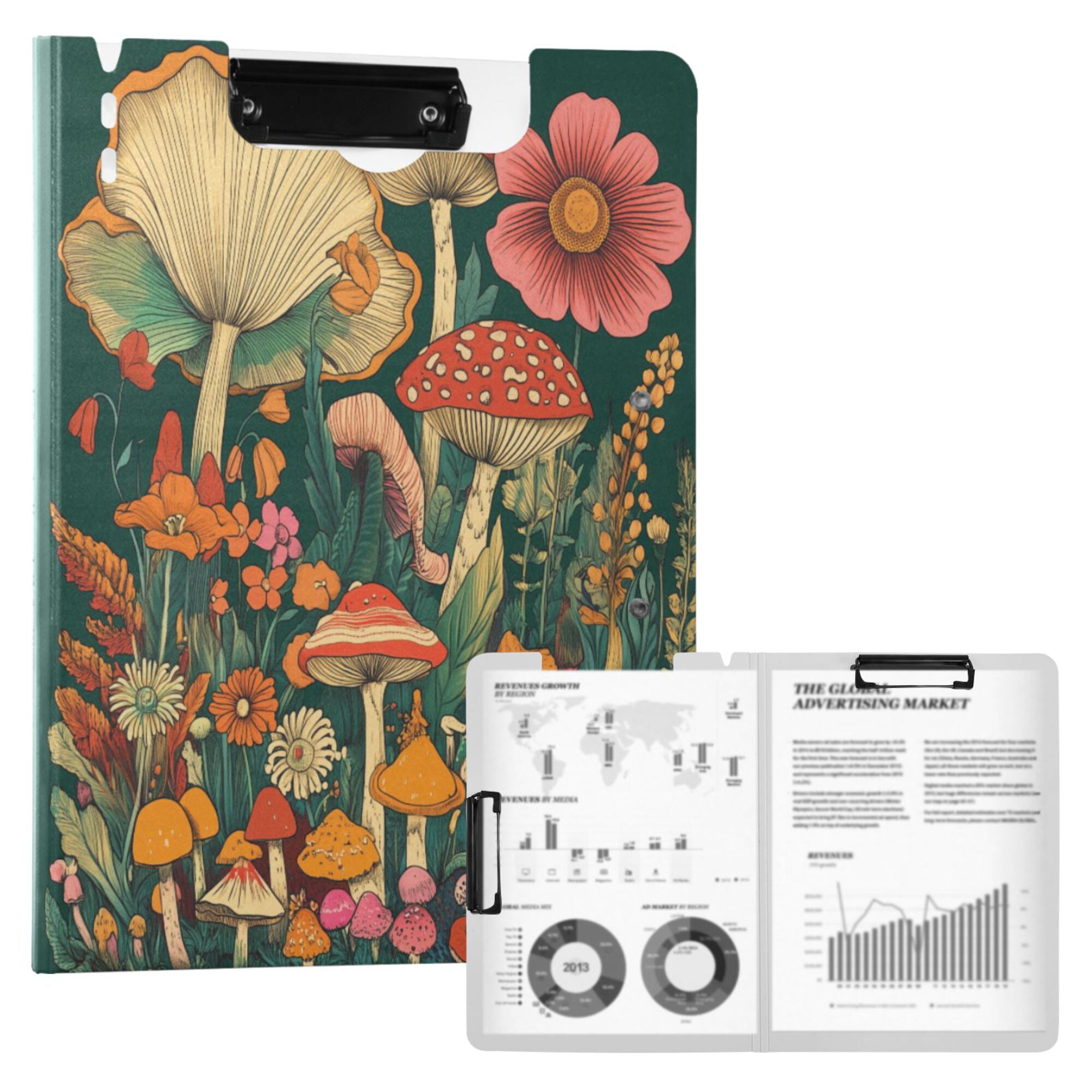 FORMRS A4 Clipboard Folder with Pen Holder Horizontal Foldable School ...