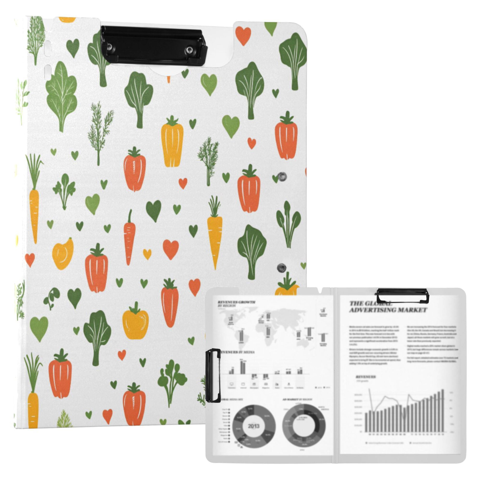 FORMRS A4 Clipboard Folder with Pen Holder Horizontal Foldable School ...