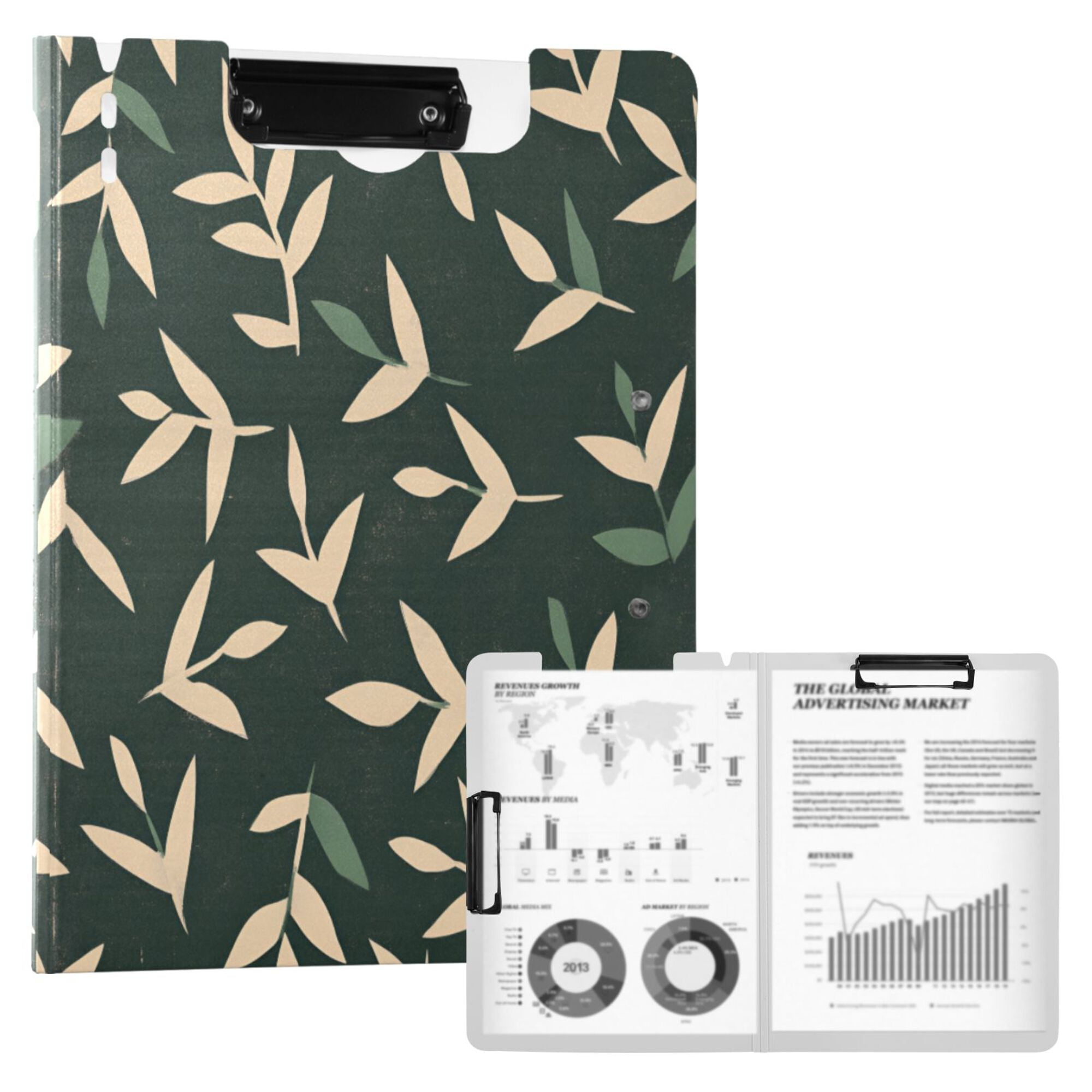 FORMRS A4 Clipboard Folder with Pen Holder Horizontal Foldable School ...