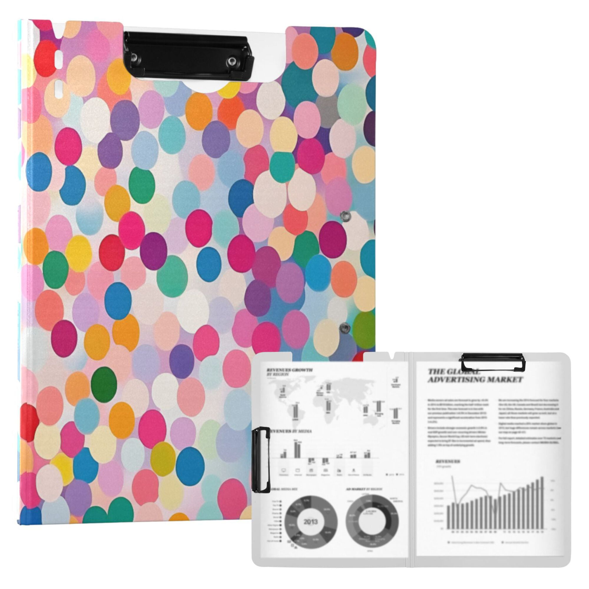 FORMRS A4 Clipboard Folder with Pen Holder Horizontal Foldable School ...