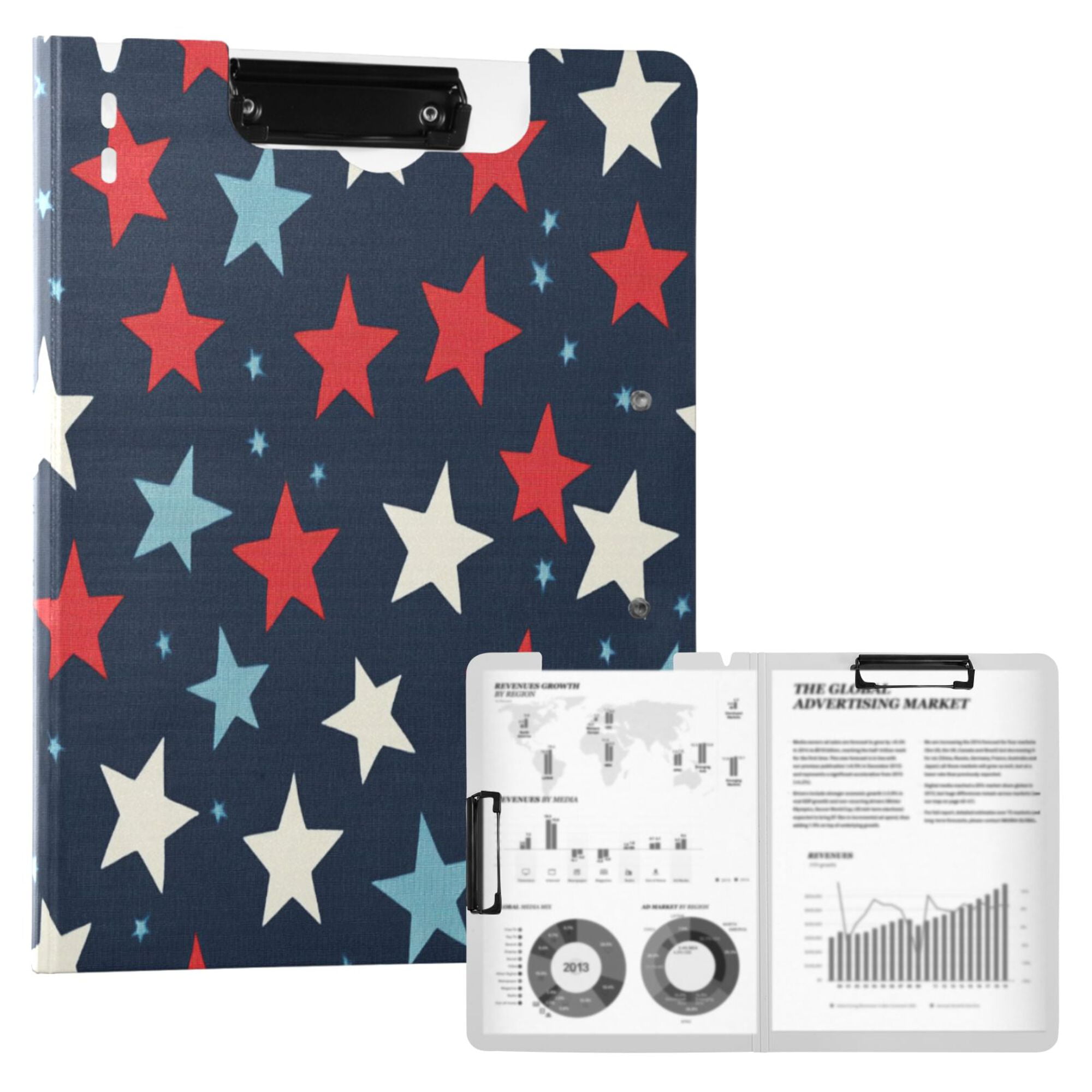 FORMRS A4 Clipboard Folder with Pen Holder Horizontal Foldable School ...