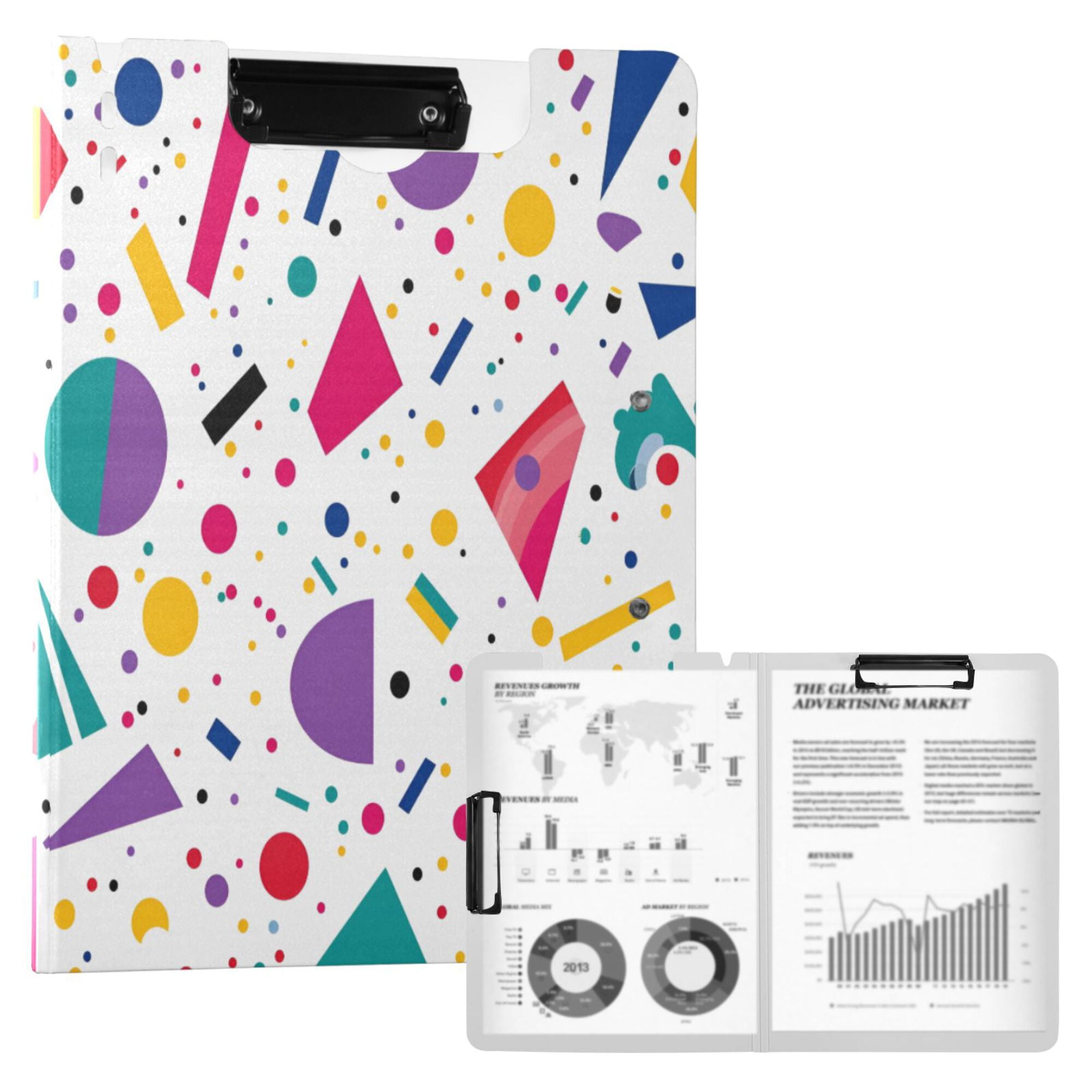 FORMRS A4 Clipboard Folder with Pen Holder Horizontal Foldable School ...