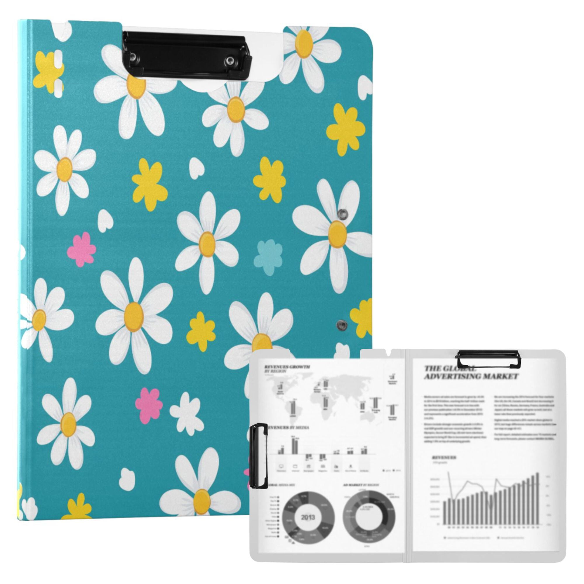 FORMRS A4 Clipboard Folder with Pen Holder Horizontal Foldable School ...