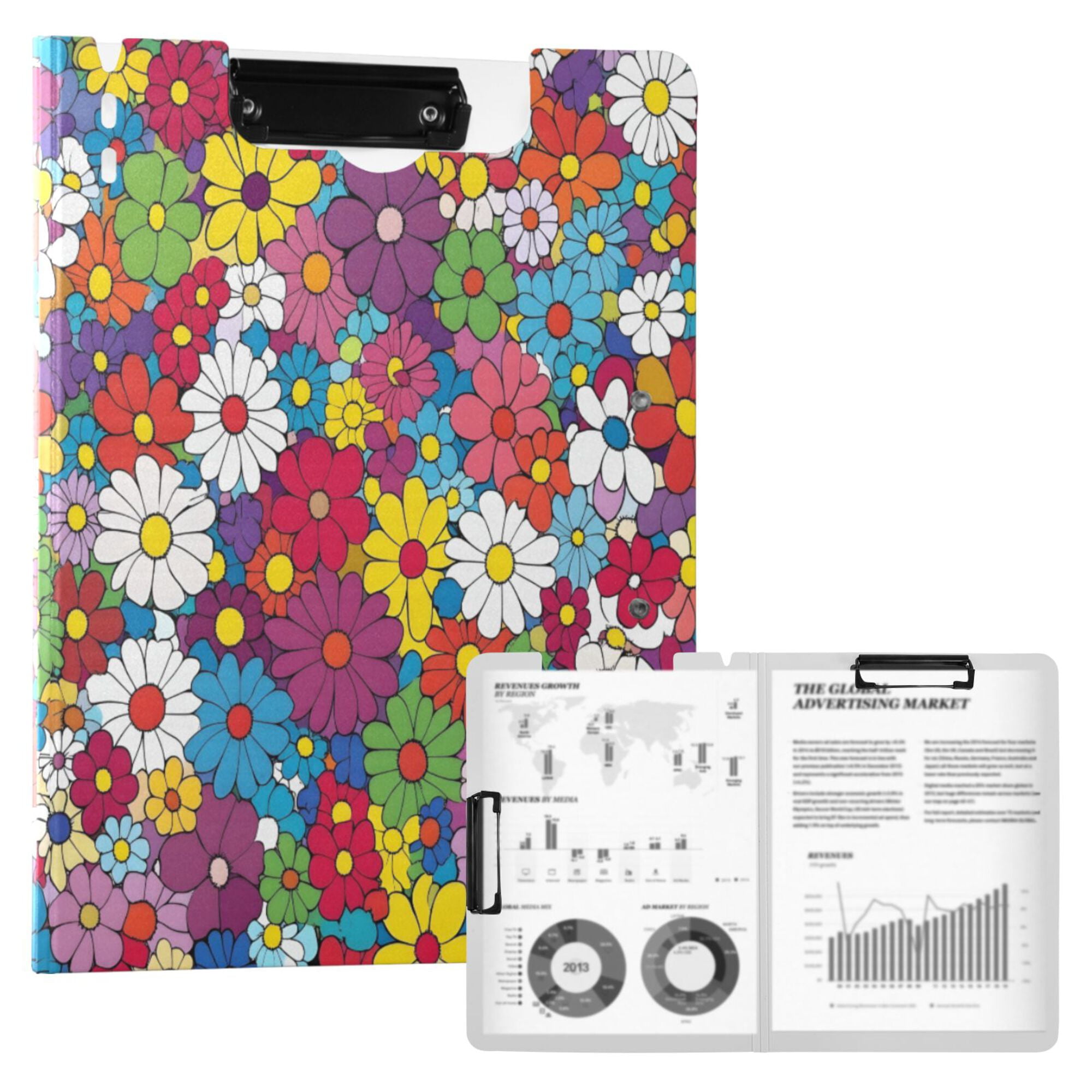 FORMRS A4 Clipboard Folder with Pen Holder Horizontal Foldable School ...