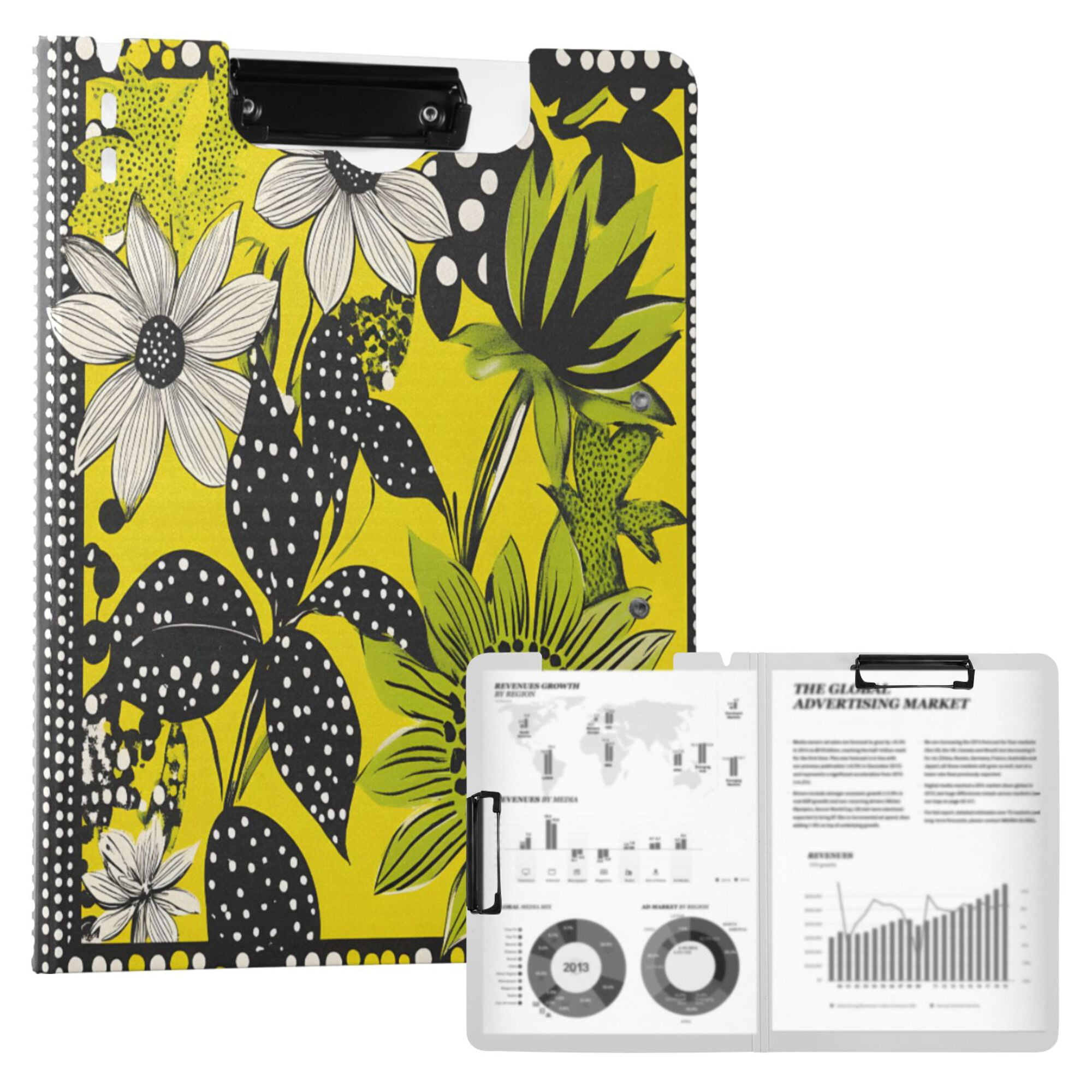 FORMRS A4 Clipboard Folder with Pen Holder Horizontal Foldable School ...