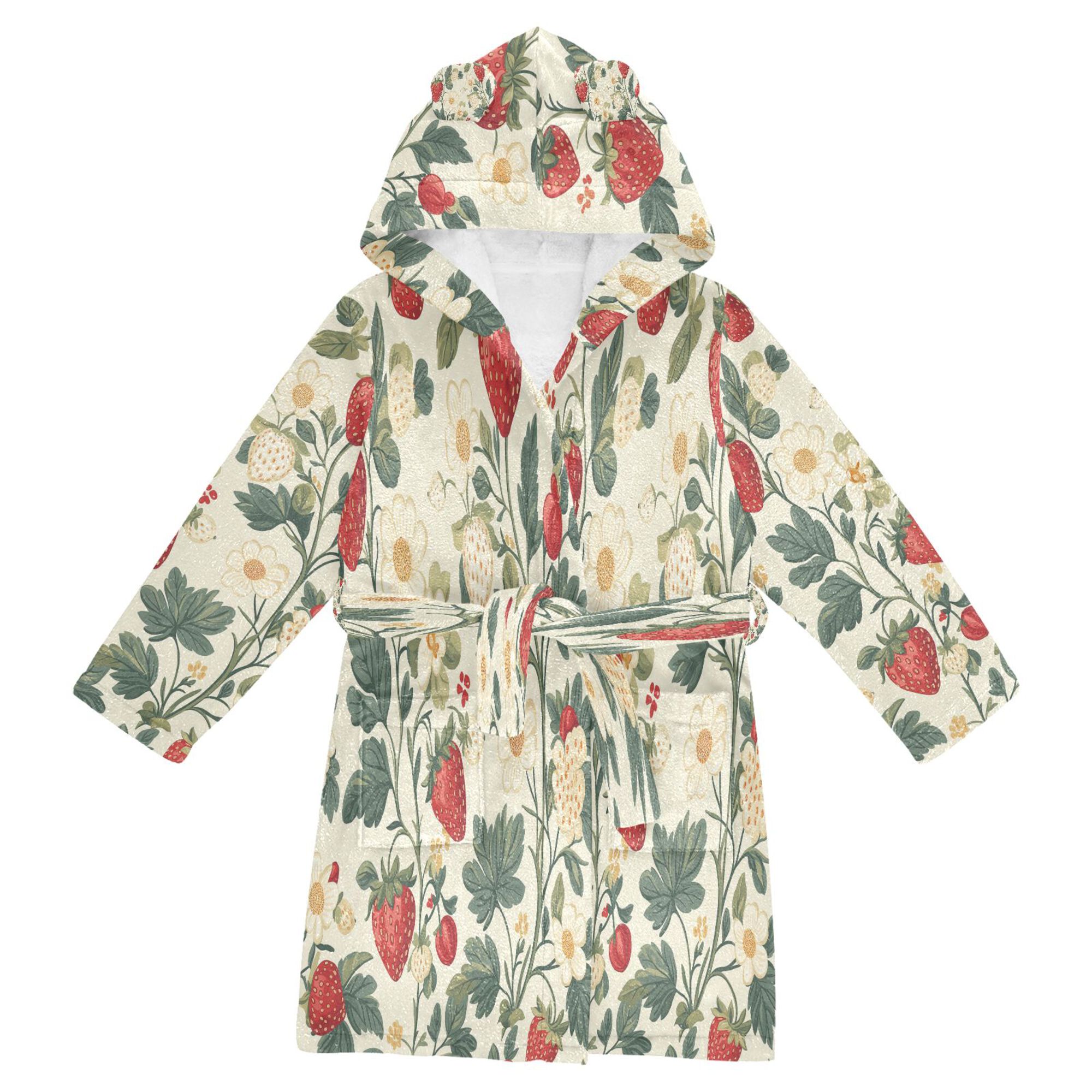 FORMRS Kids Bathrobe Unisex Hooded Robe Toddler Pajamas Sleepwear, Size ...