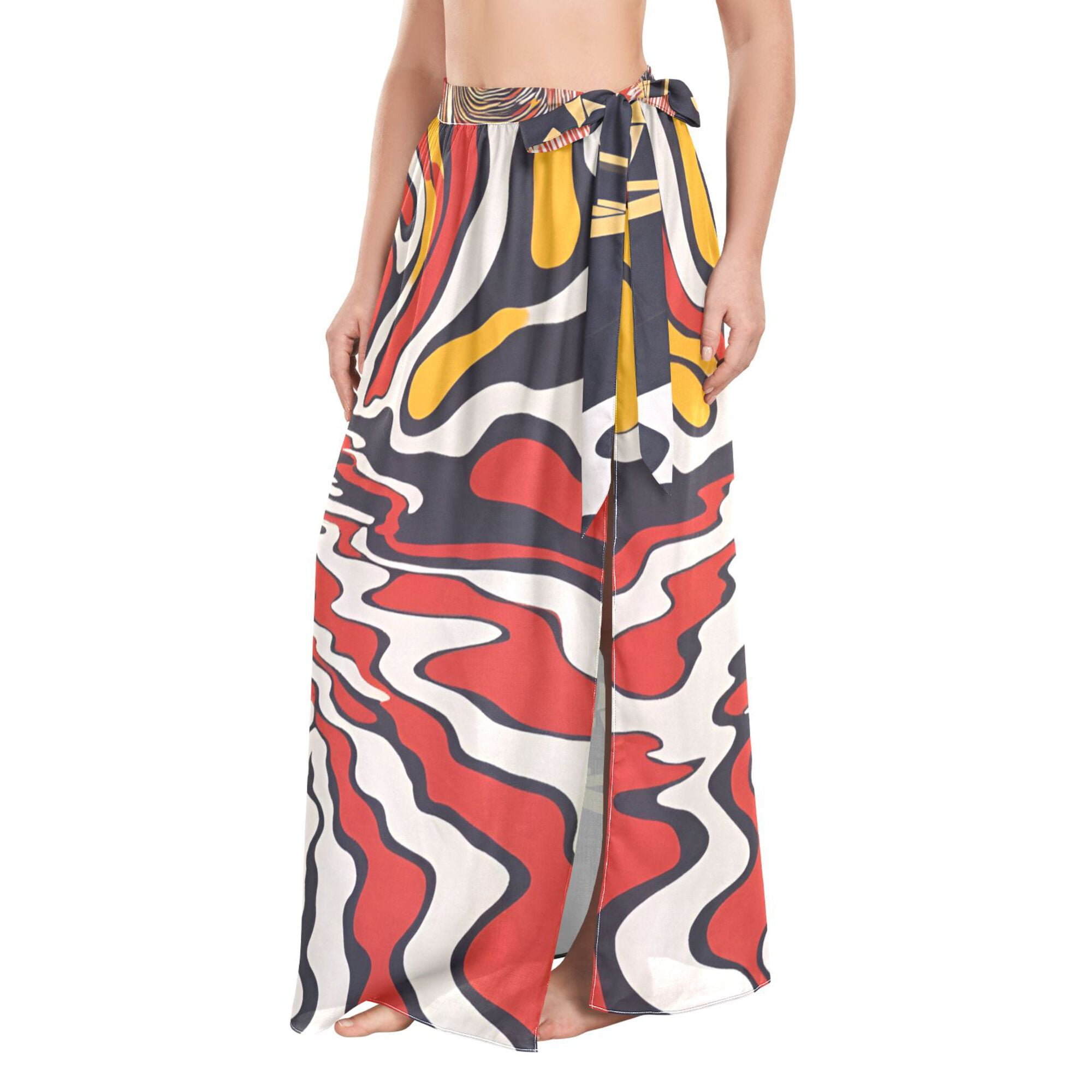 FORMRS Womens Beach Sarong Semi-Sheer Bikini Wrap Skirt Swimsuit Cover ...