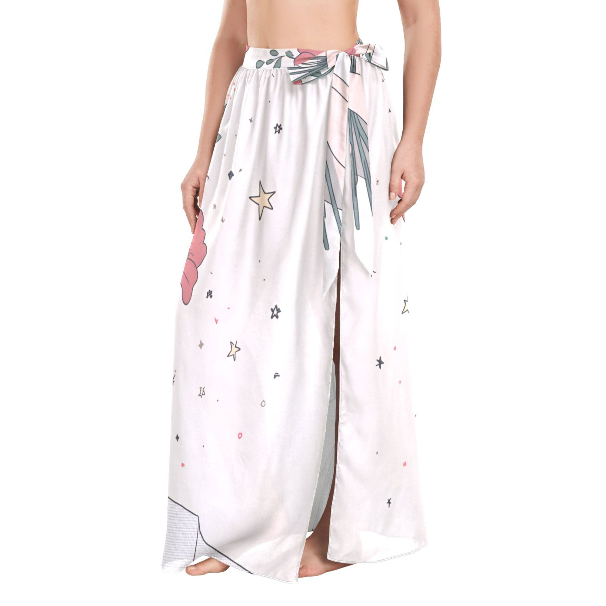 FORMRS Womens Beach Sarong Semi-Sheer Bikini Wrap Skirt Swimsuit Cover ...