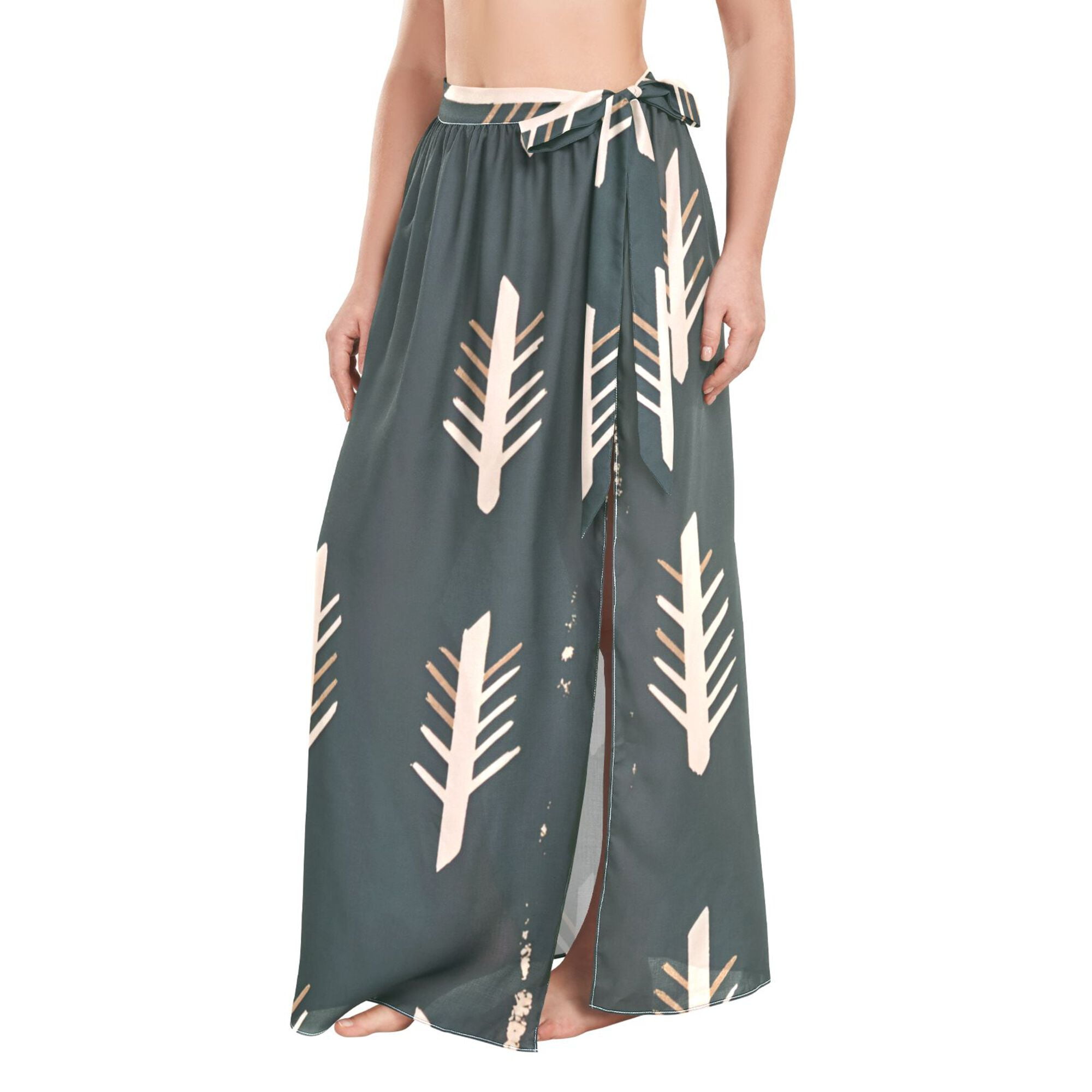 FORMRS Womens Beach Sarong Semi-Sheer Bikini Wrap Skirt Swimsuit Cover ...