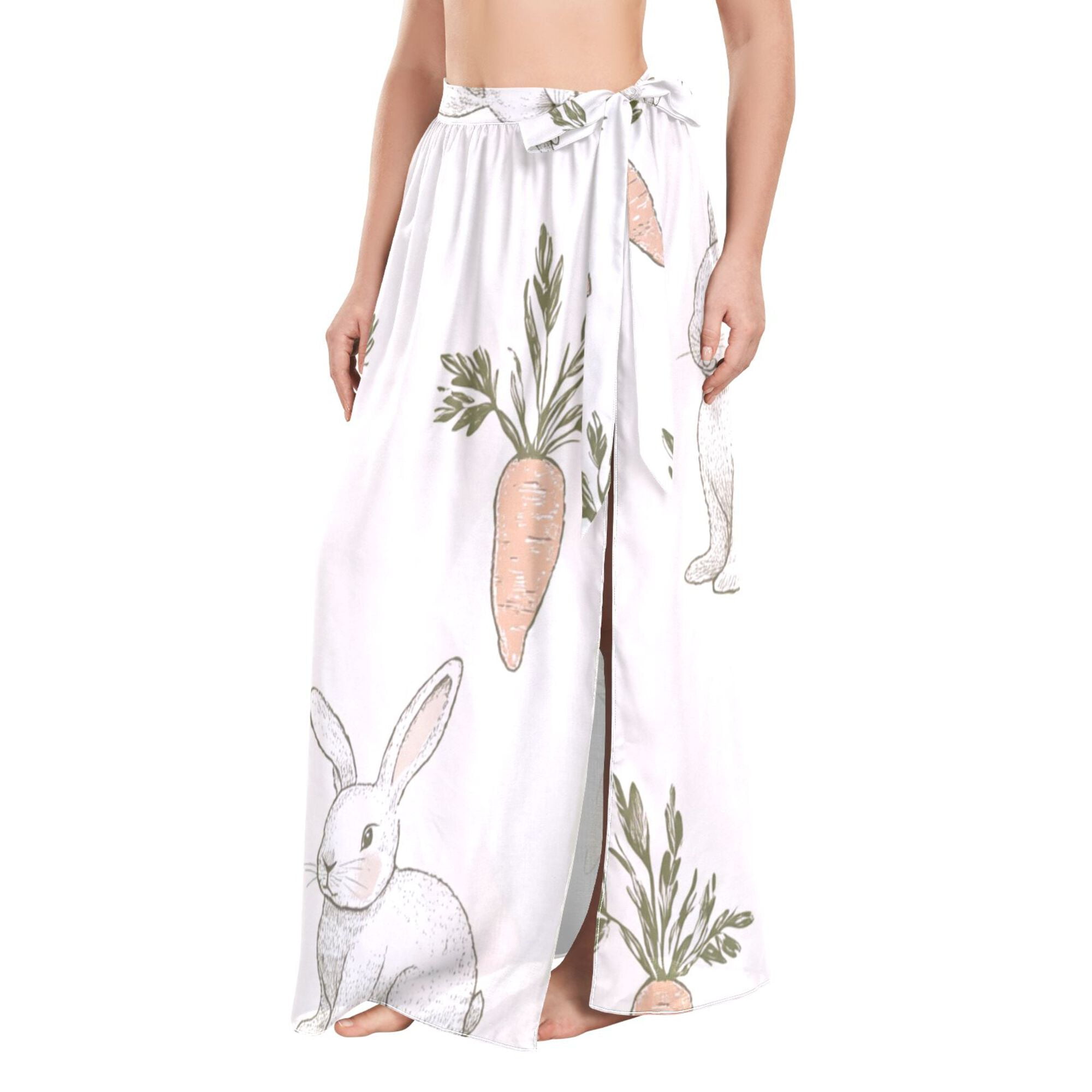 FORMRS Womens Beach Sarong Semi-Sheer Bikini Wrap Skirt Swimsuit Cover ...