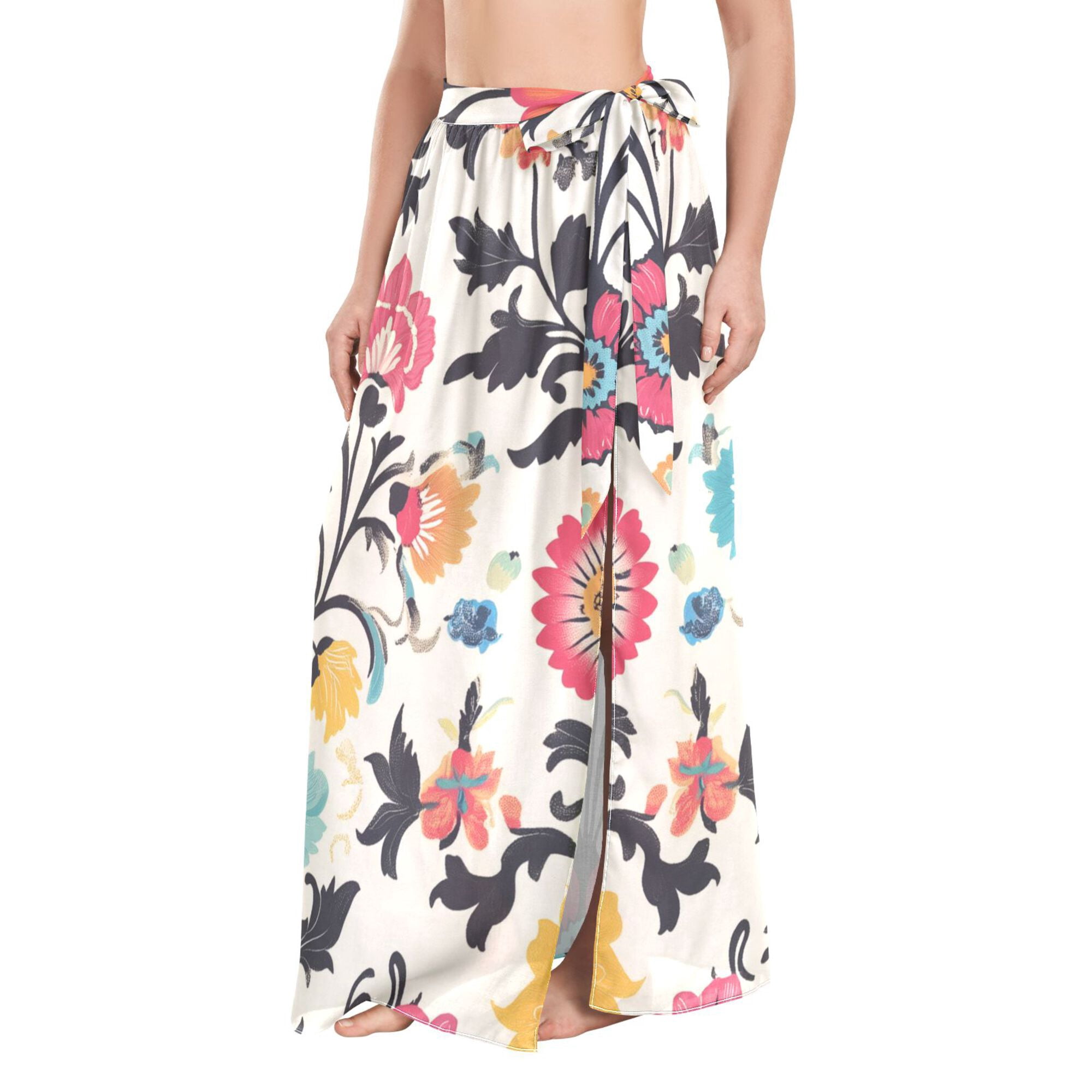 FORMRS Womens Beach Sarong Semi-Sheer Bikini Wrap Skirt Swimsuit Cover ...