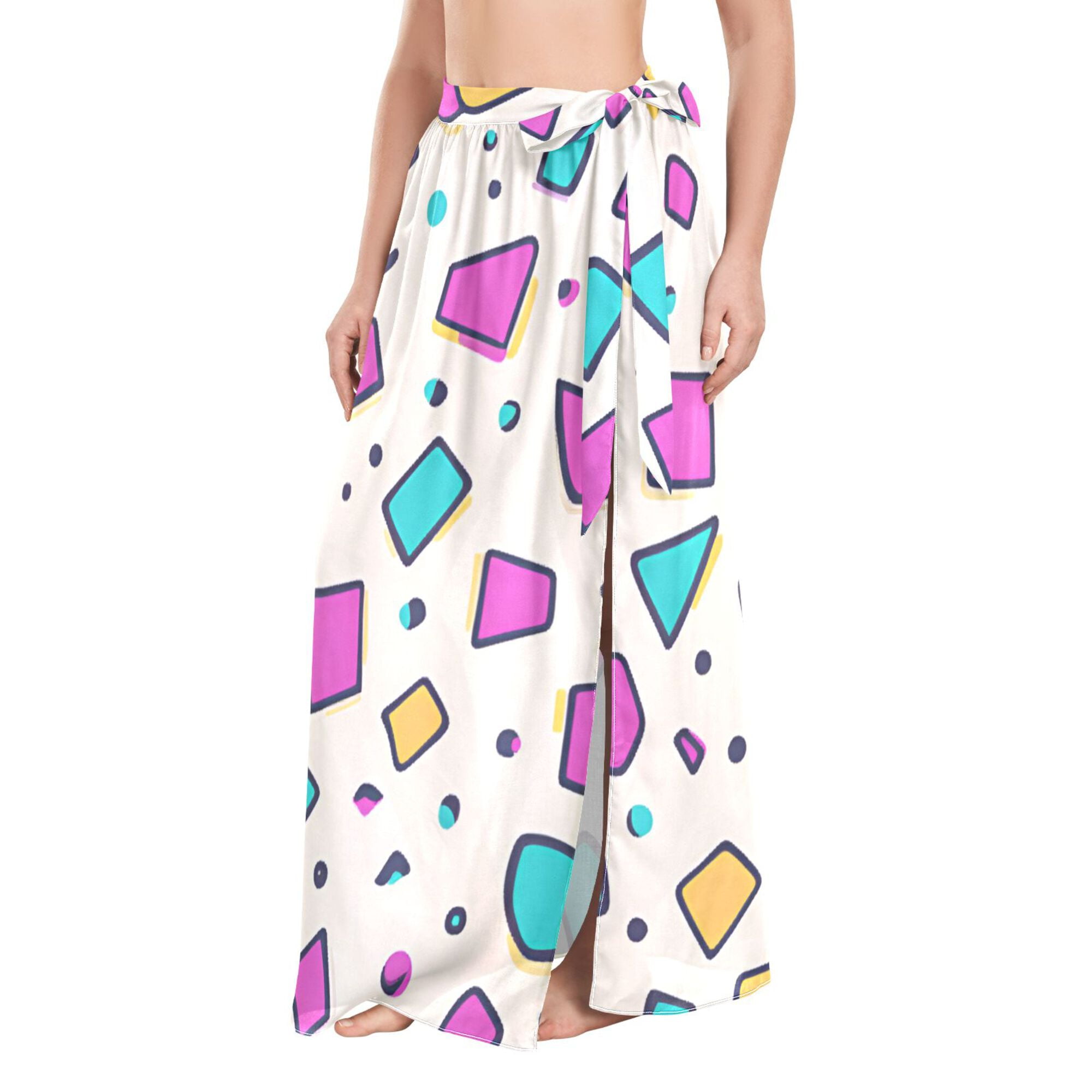 FORMRS Womens Beach Sarong Semi-Sheer Bikini Wrap Skirt Swimsuit Cover ...