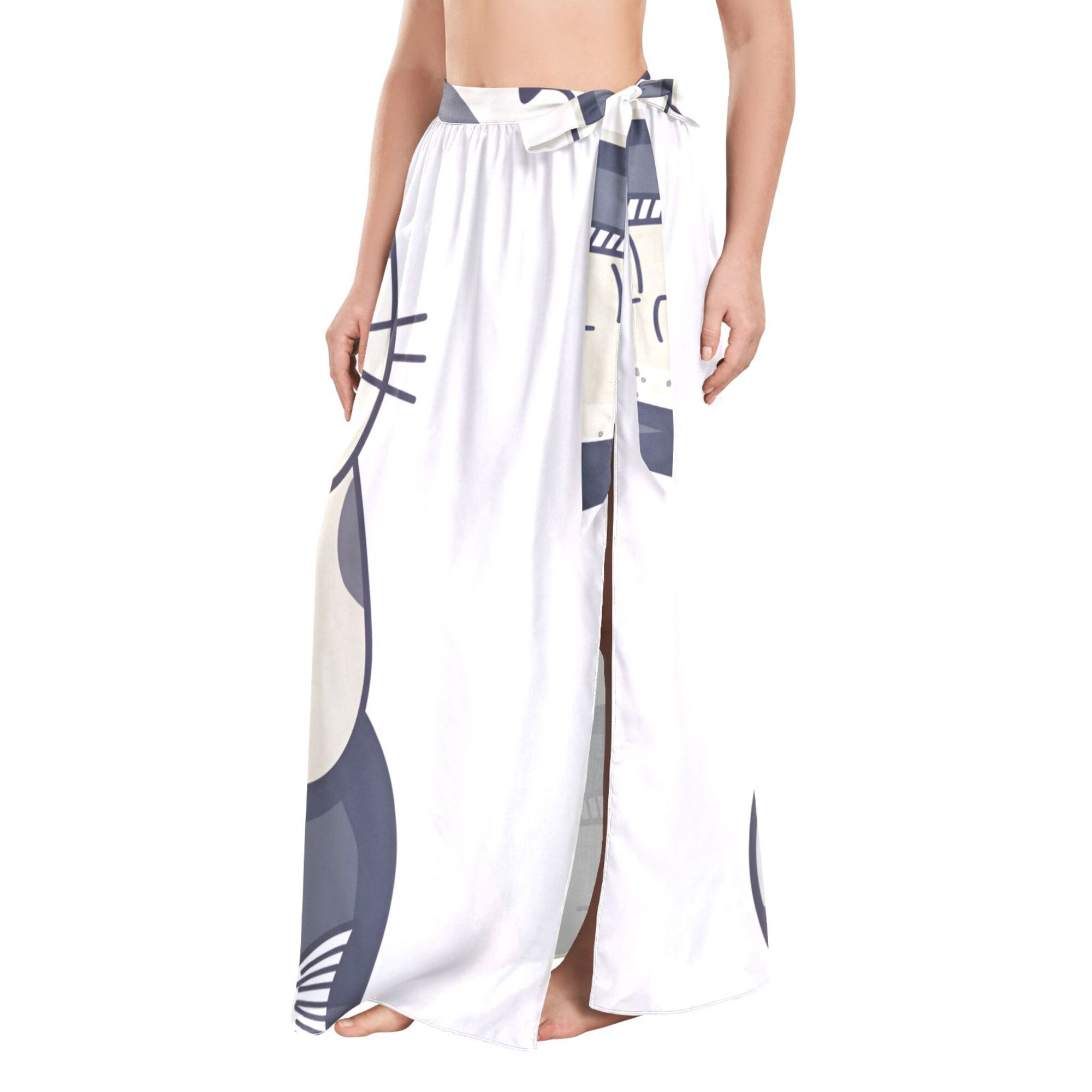 FORMRS Womens Beach Sarong Semi-Sheer Bikini Wrap Skirt Swimsuit Cover ...