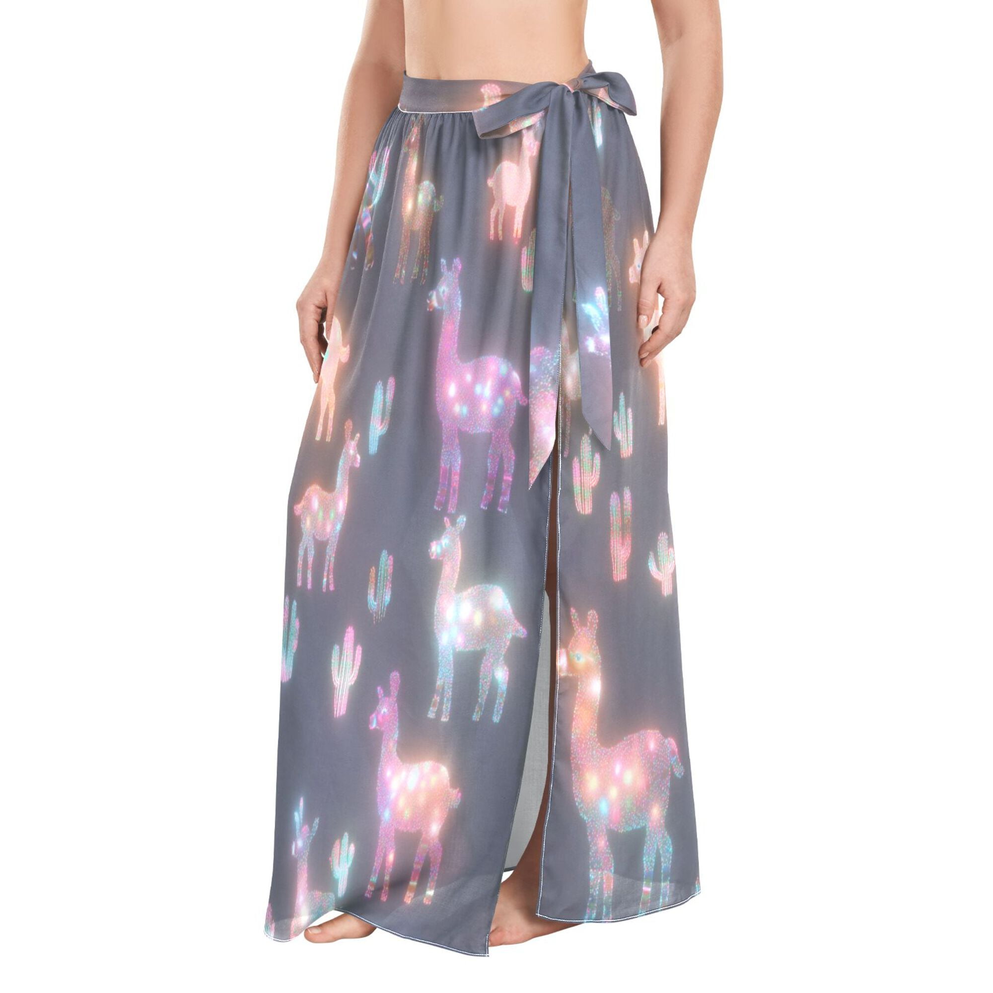 FORMRS Womens Beach Sarong Semi-Sheer Bikini Wrap Skirt Swimsuit Cover ...