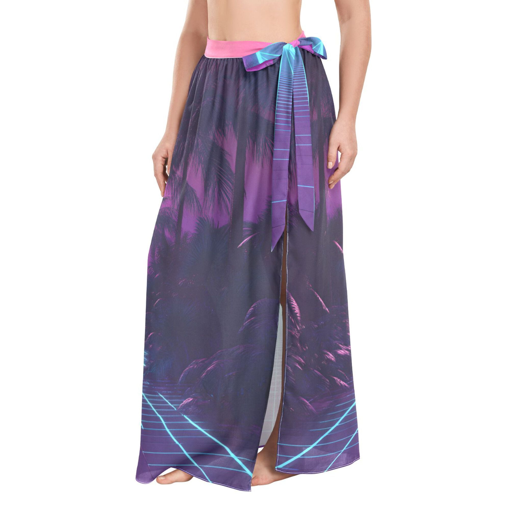 FORMRS Womens Beach Sarong Semi-Sheer Bikini Wrap Skirt Swimsuit Cover ...