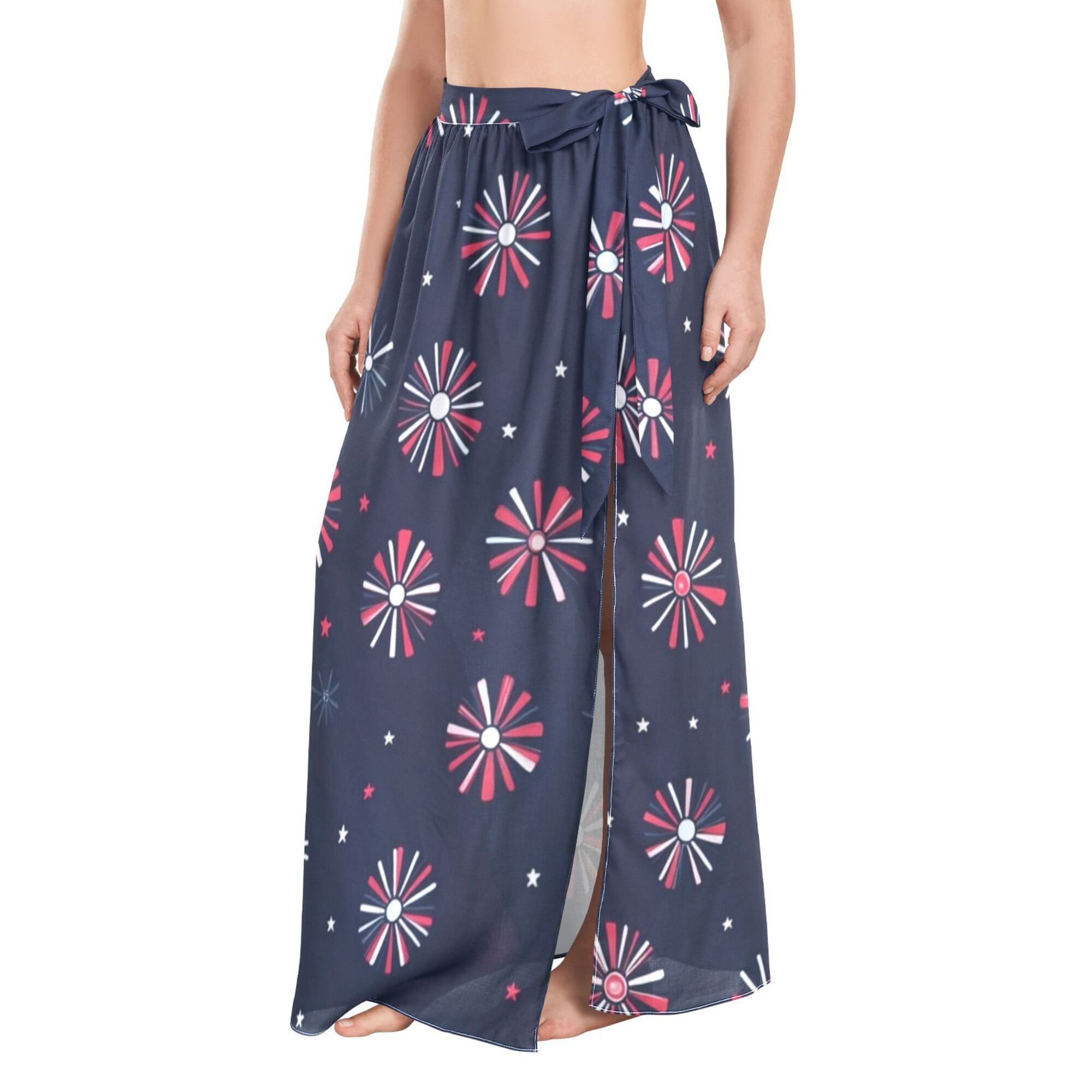 FORMRS Womens Beach Sarong Semi-Sheer Bikini Wrap Skirt Swimsuit Cover ...