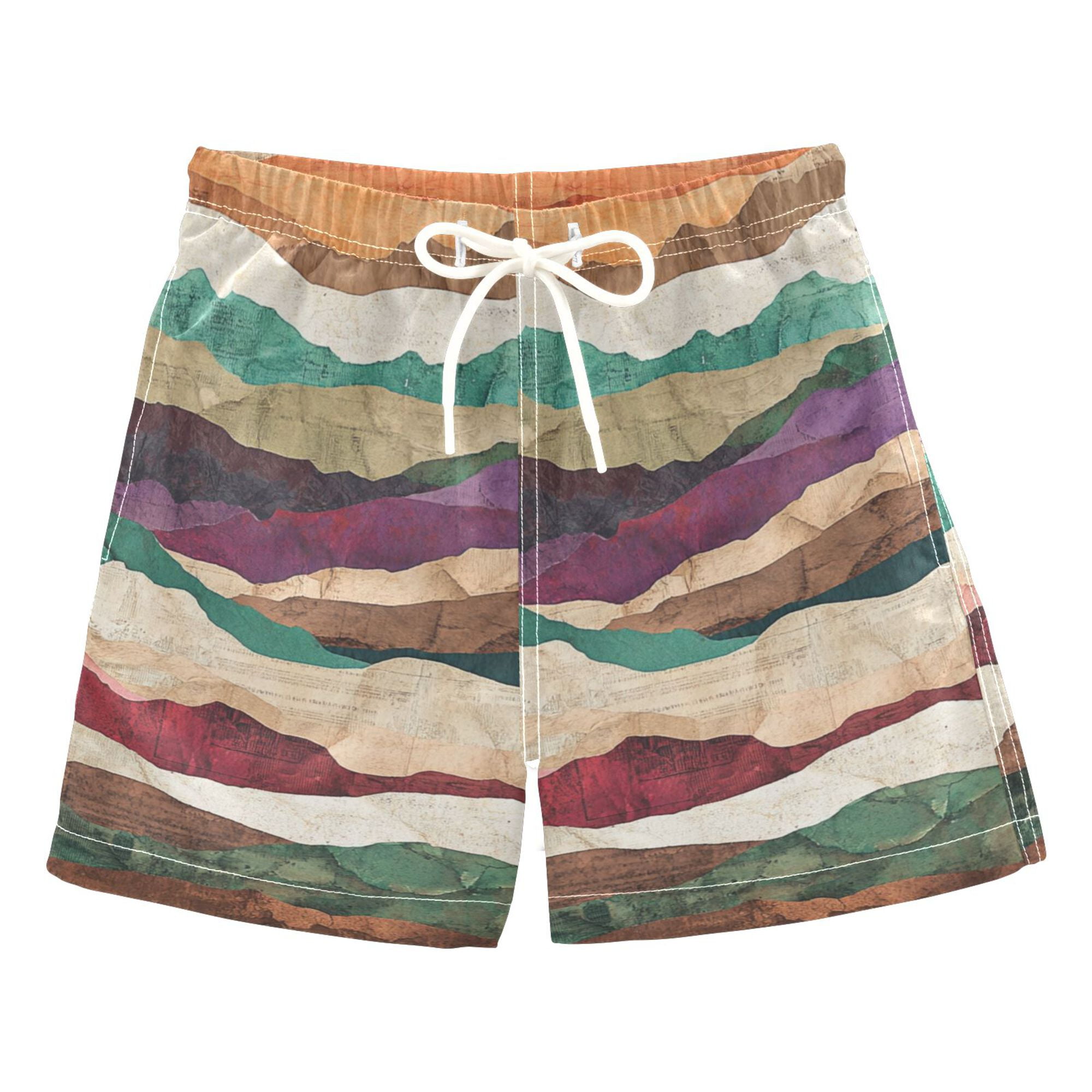 FORMRS Boys Swim Trunks Quick Dry Mesh Liner Boardshorts Sizes XS-XL ...