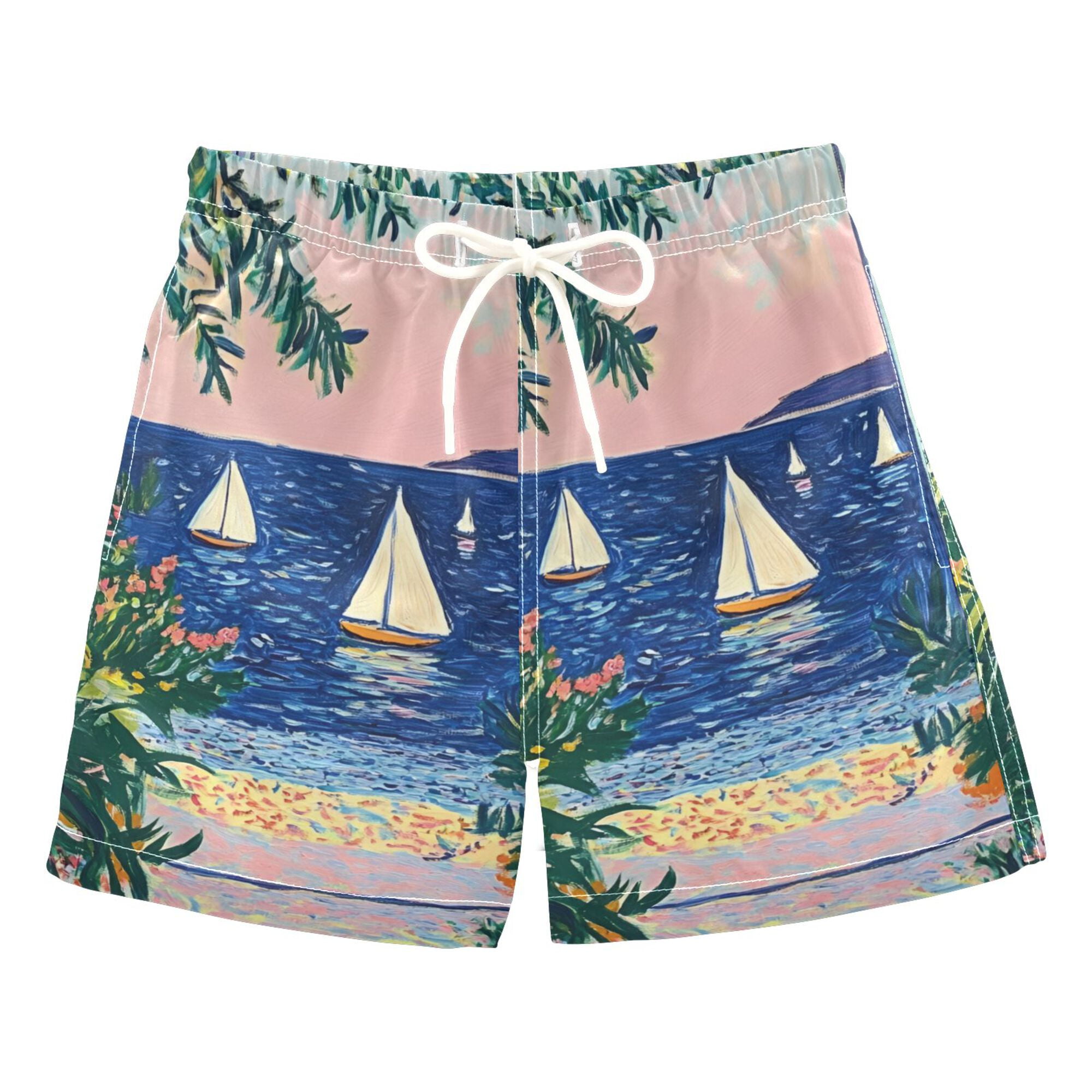 FORMRS Boys Swim Trunks Quick Dry Mesh Liner Boardshorts Sizes XS-XL ...