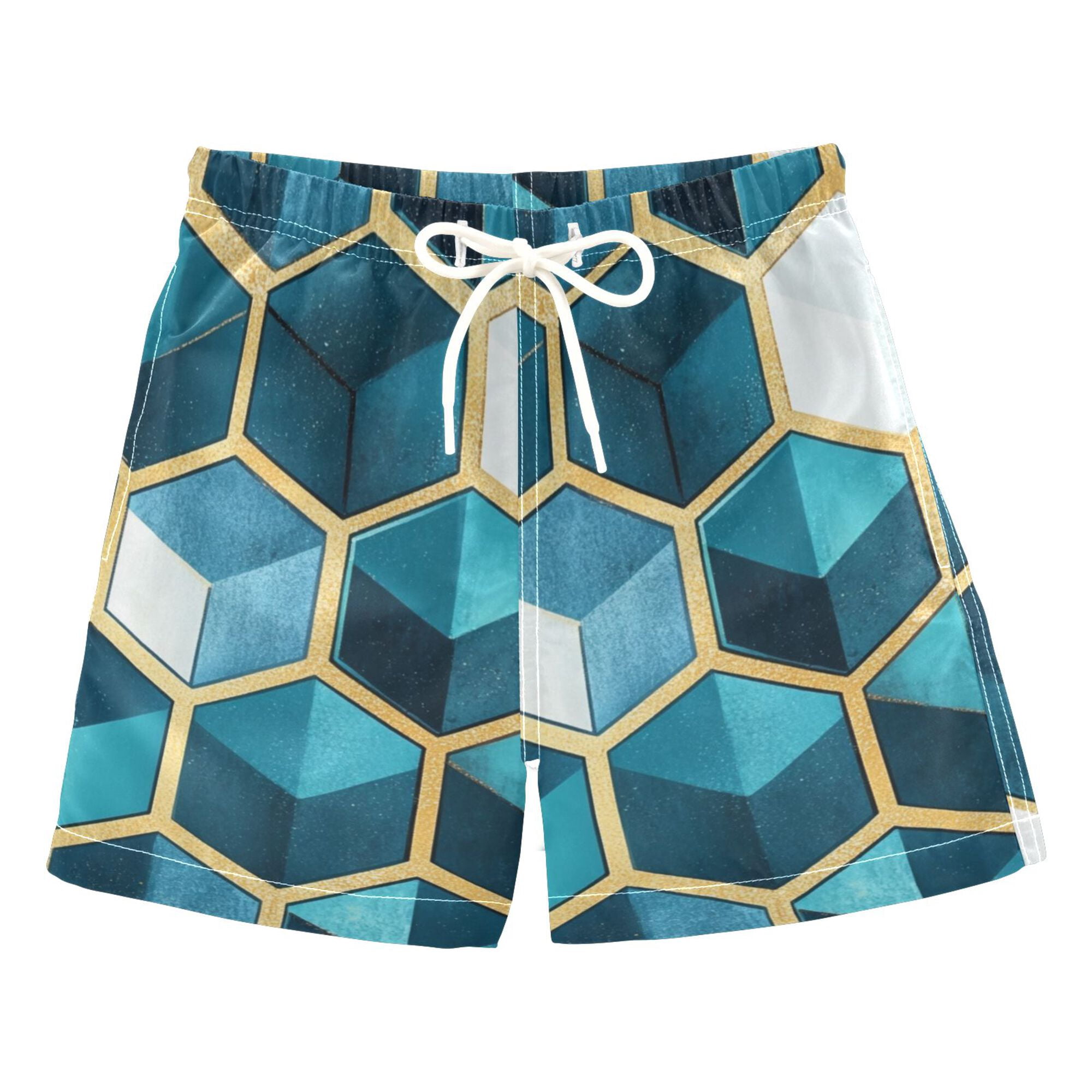 FORMRS Boys Swim Trunks Quick Dry Mesh Liner Boardshorts Sizes XS-XL ...