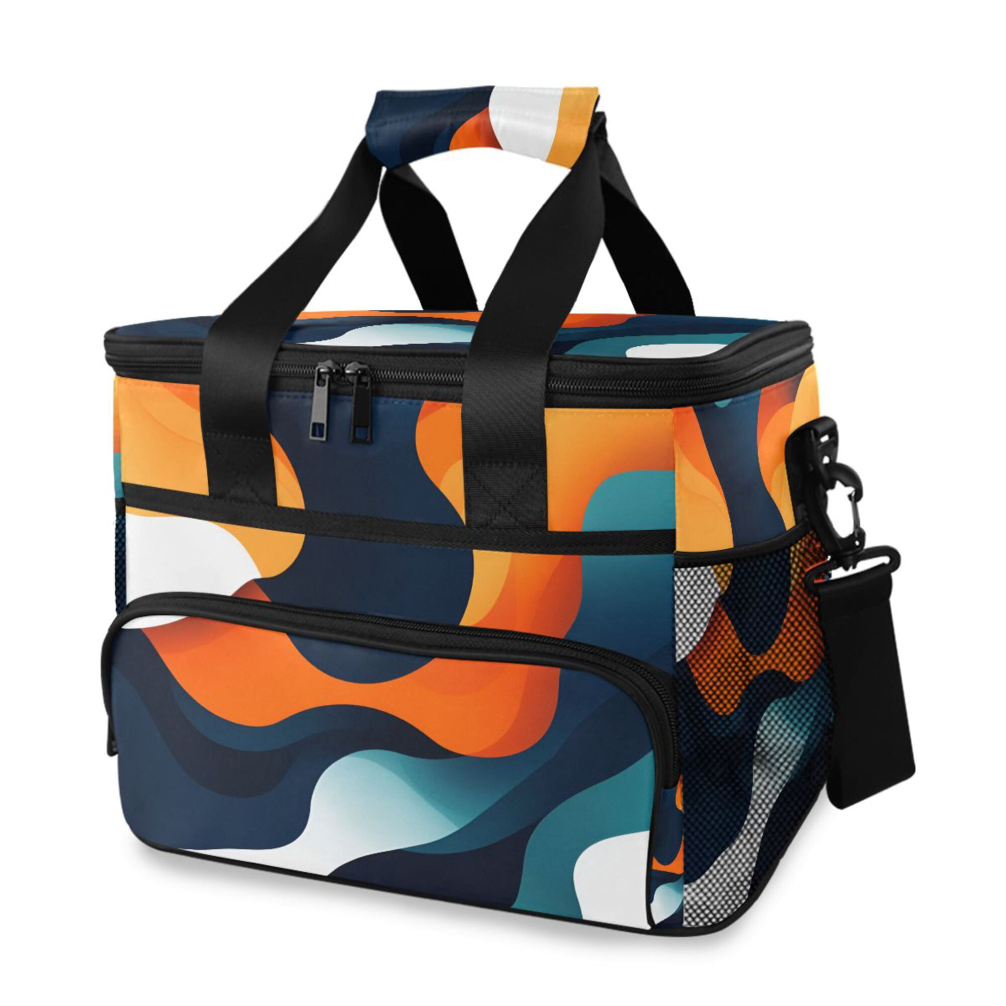 FORMRS Insulated Cooler Bag 24 Cans Capacity Soft Leakproof Lunch Box ...