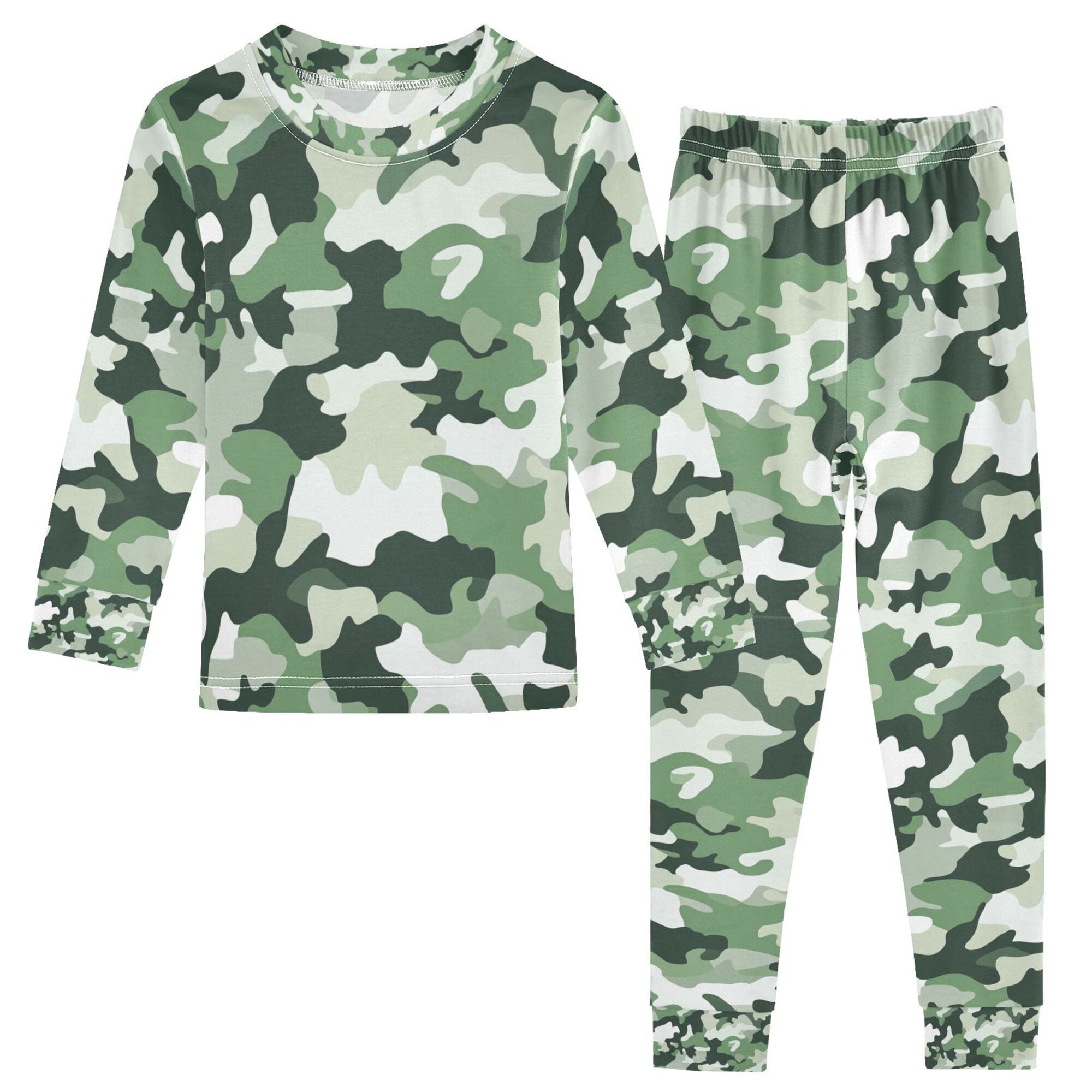 FORMRS Toddler Unisex Long Sleeve Top and Pants Pajama Set 2-Piece ...