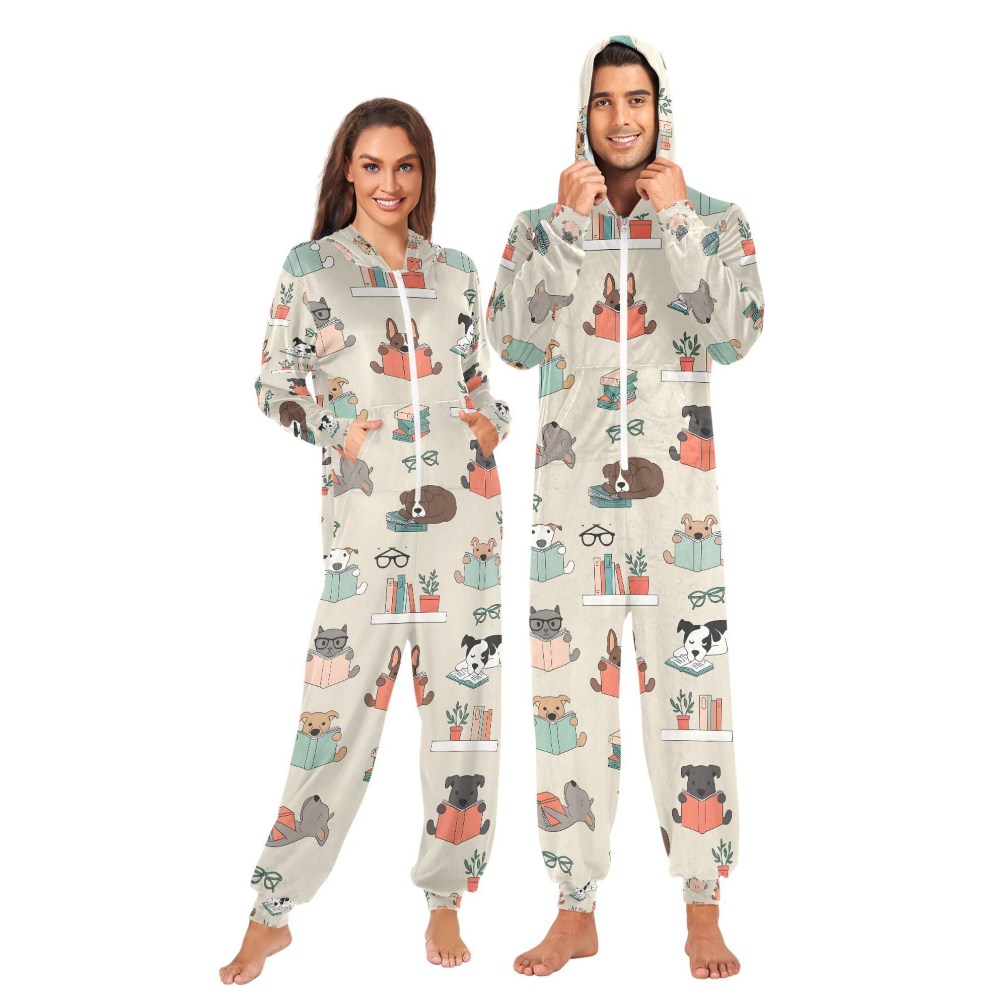 FORMRS Onesies Pajama for Adults Unisex Hoodie Winter Jumpsuit One ...