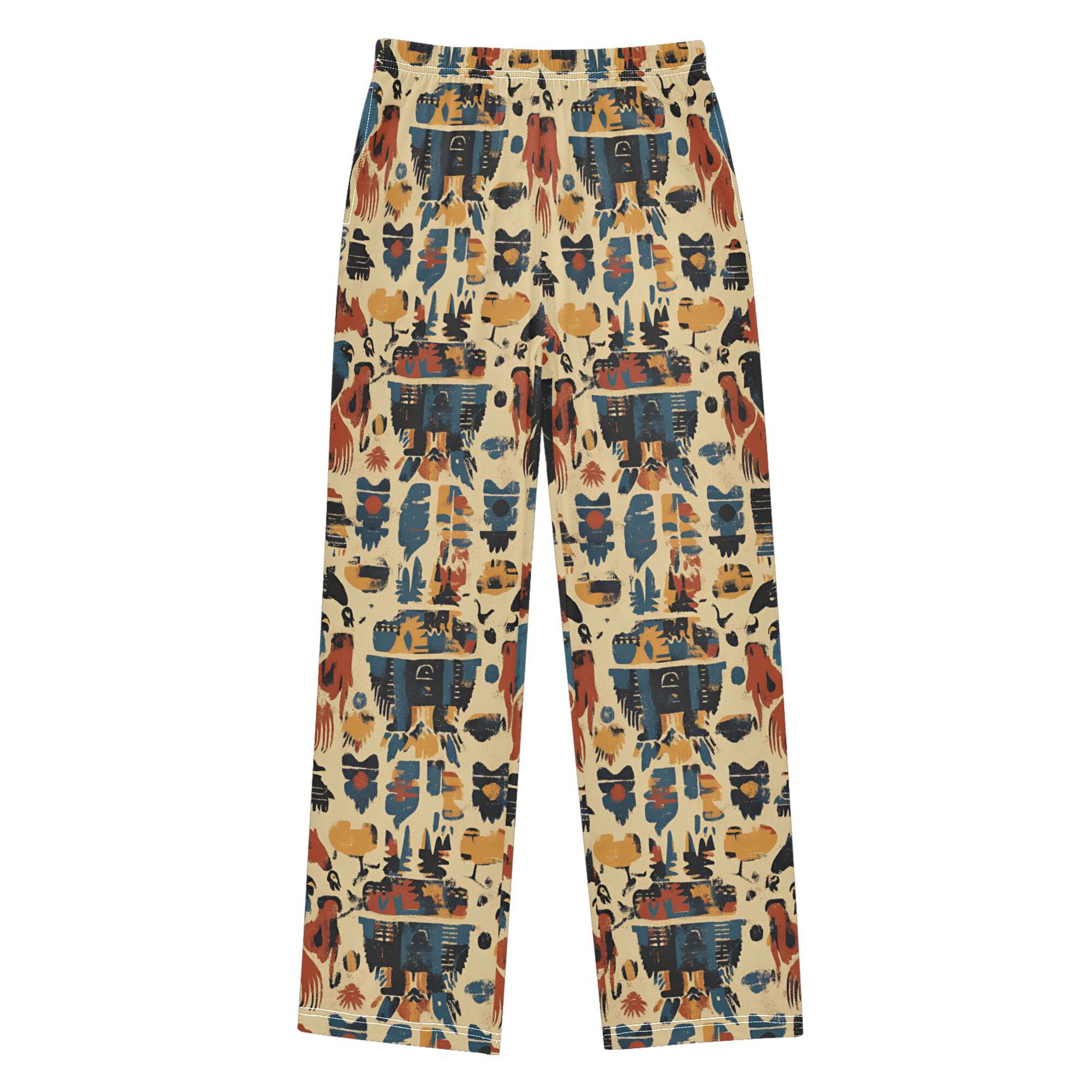 FORMRS Pajama Pants for Kids with Pockets Size 9-10Y Boys Sleep Bottoms ...